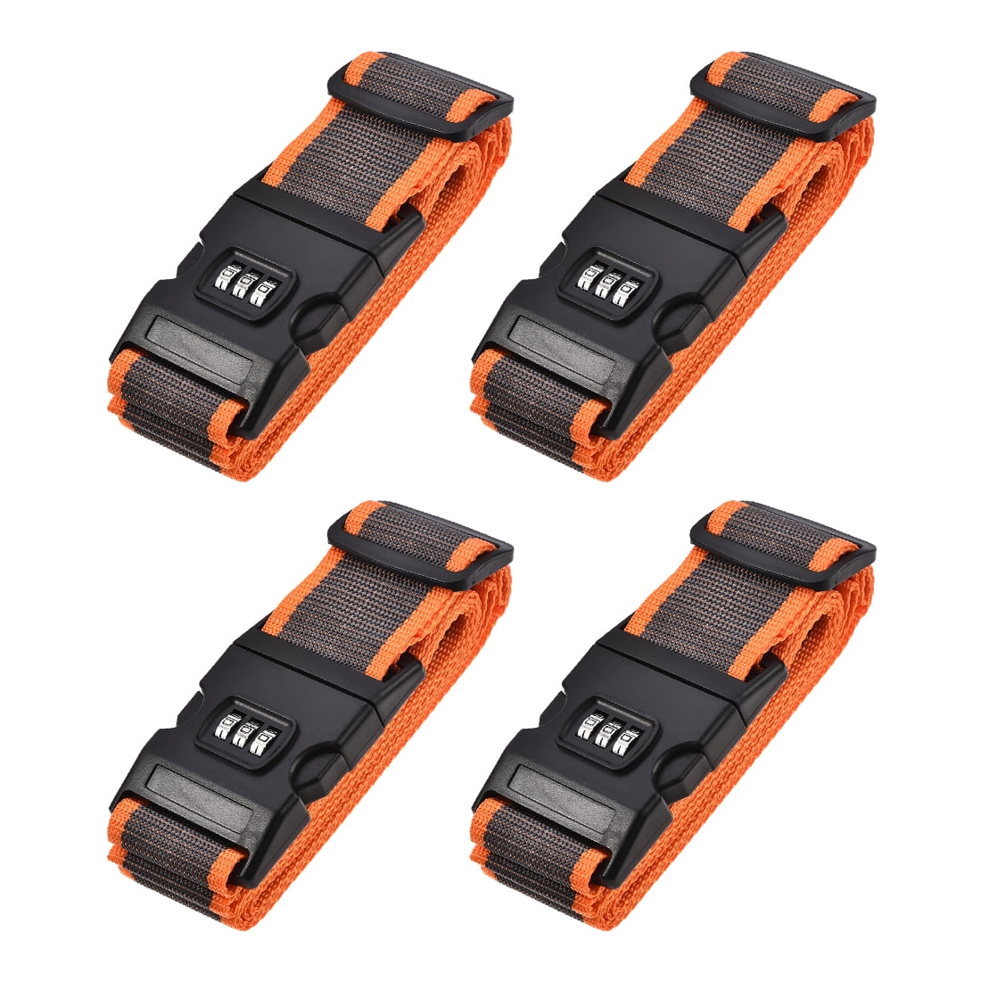 Unique Bargains Luggage Straps Suitcase Belts with Buckle Combination ...