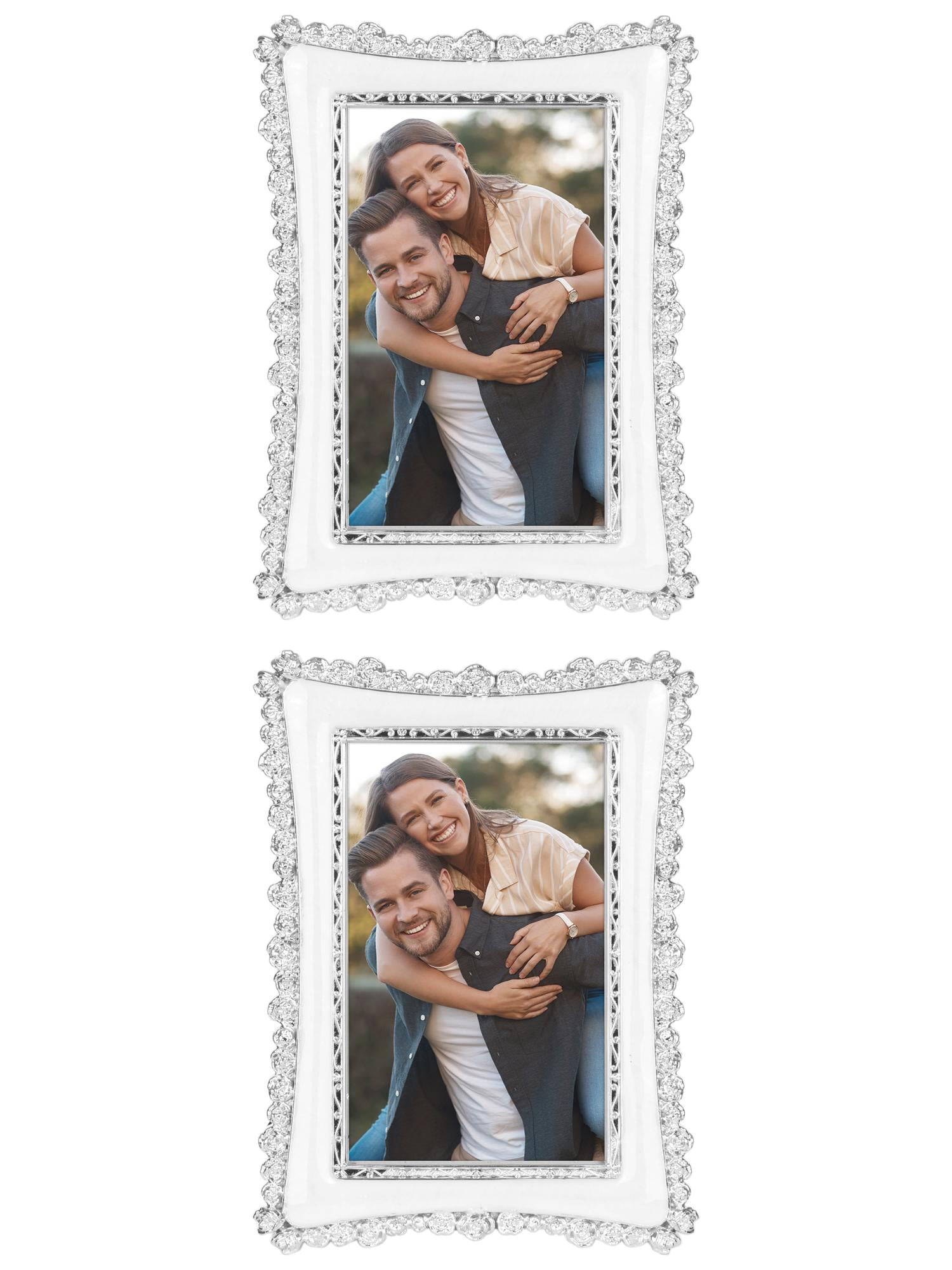 Unique Bargains Luxury Picture Frame Retro Plated Photo Frames ...