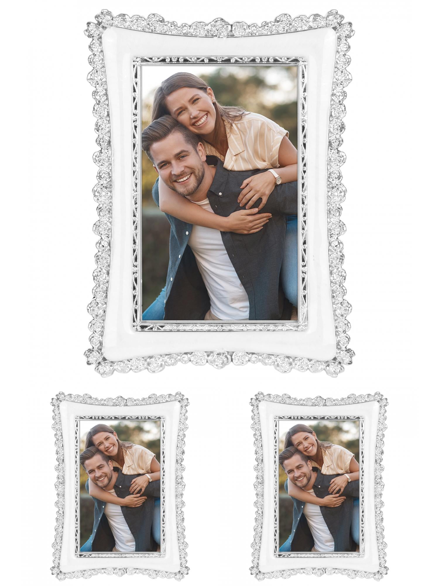 Unique Bargains Luxury Picture Frame Retro Plated Photo Frames ...