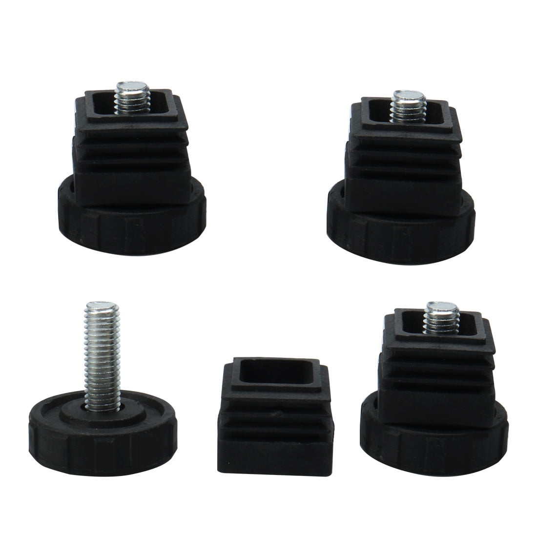 Unique Bargains M10 Leveling Feet 30 x 30mm Square Insert Adjustable ...