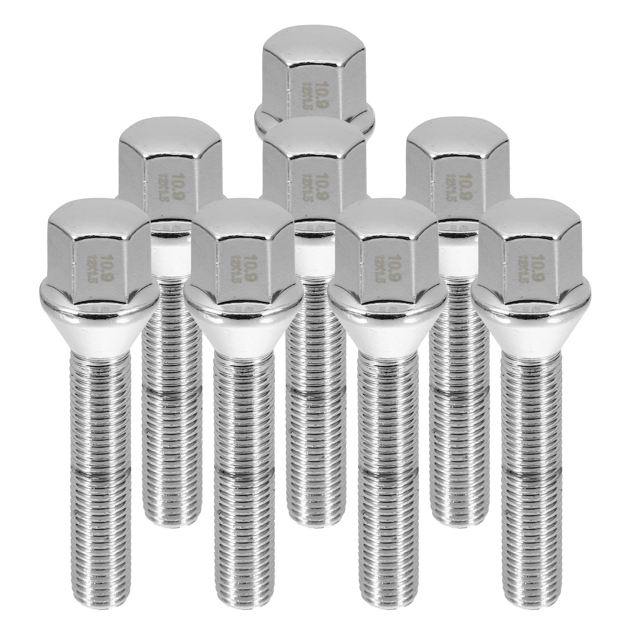 Unique Bargains M12 x 1.5 Wheel Bolts Lug Nuts Taper 60° Taper Seat 17 ...