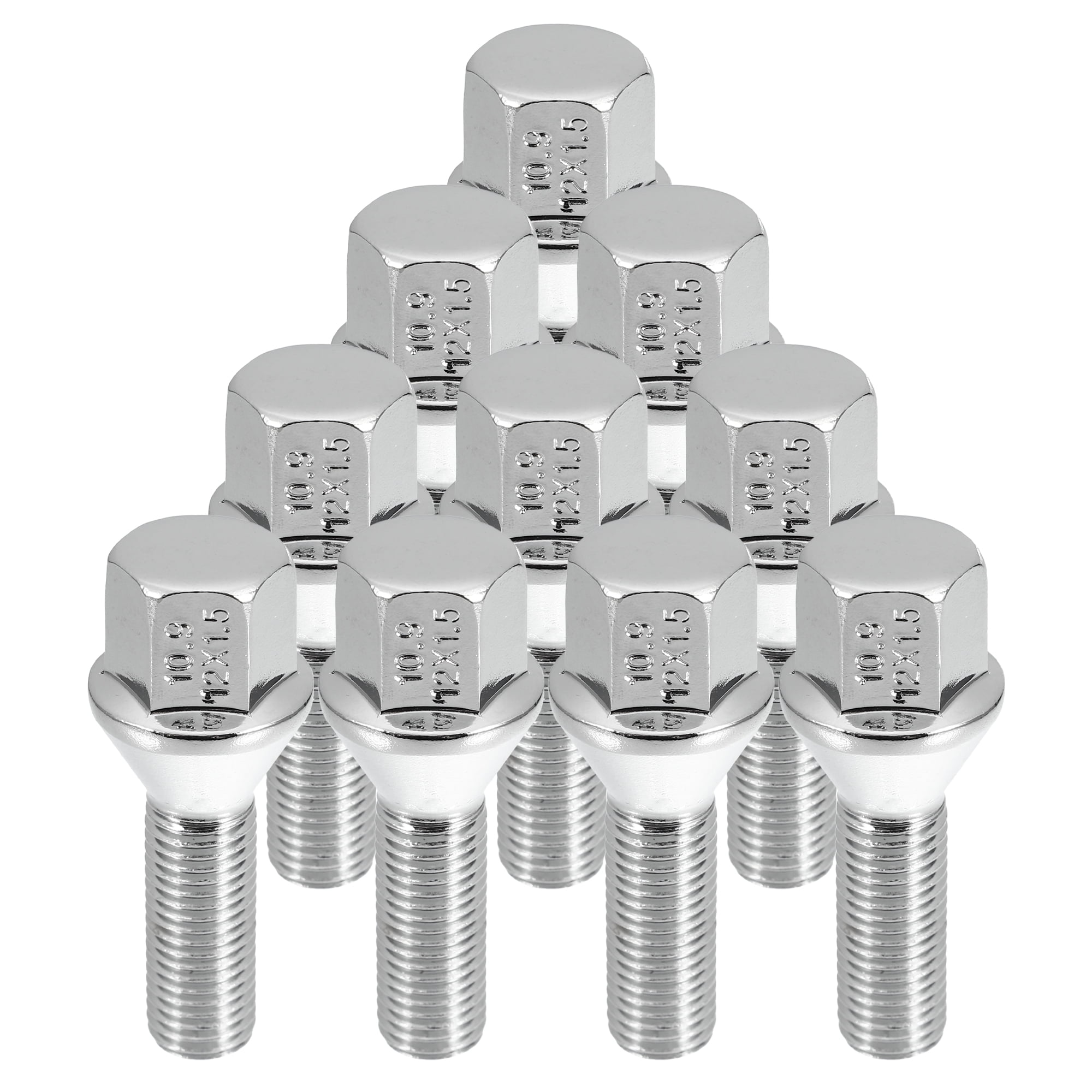 Unique Bargains M12 x 1.5 Wheel Bolts Taper 60° Wheel Bolts Lug Nuts ...