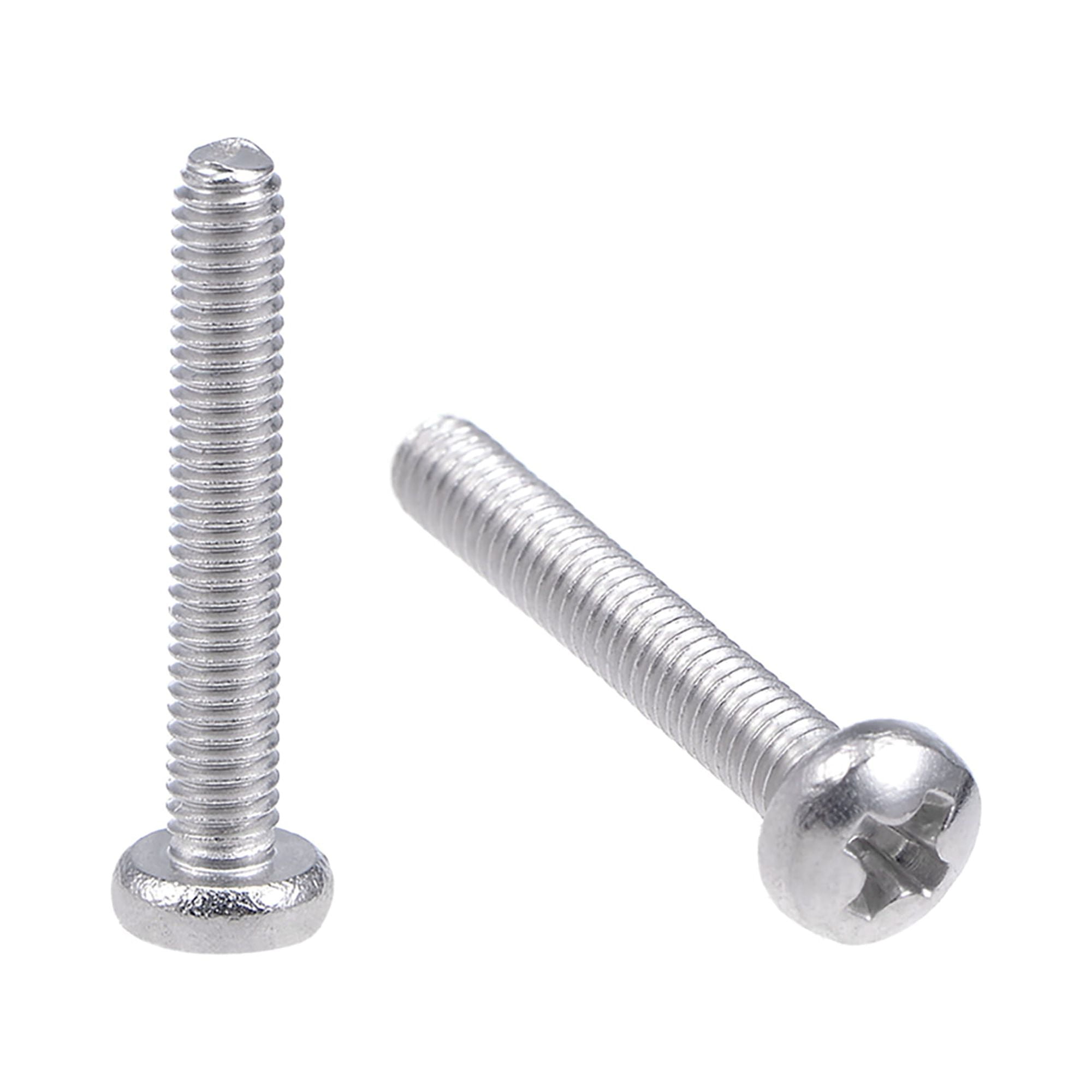 Unique Bargains M2.5x16mm Machine Screws Pan Phillips Head Screw ...
