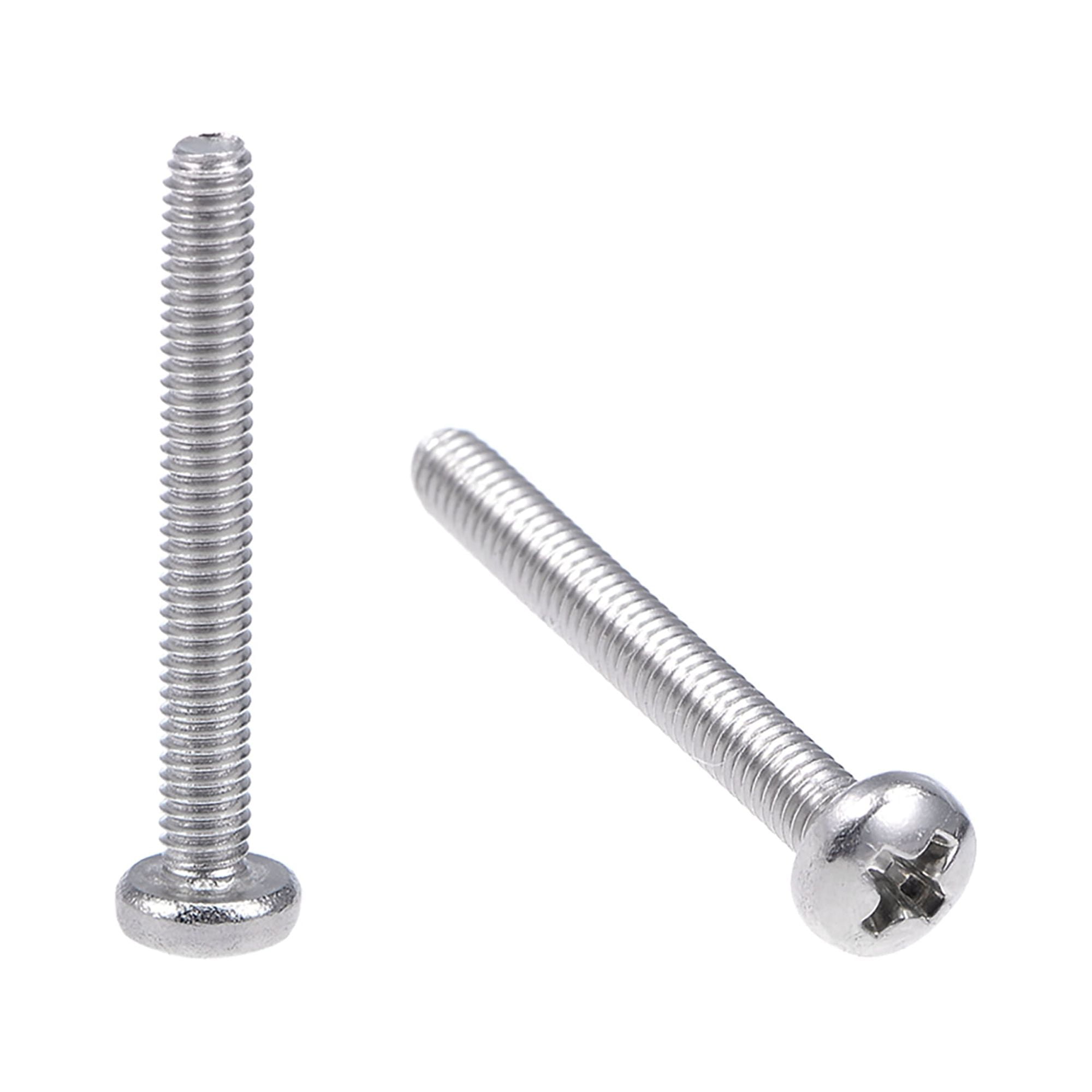 Unique Bargains M2.5x20mm Machine Screws Pan Phillips Head Screw ...