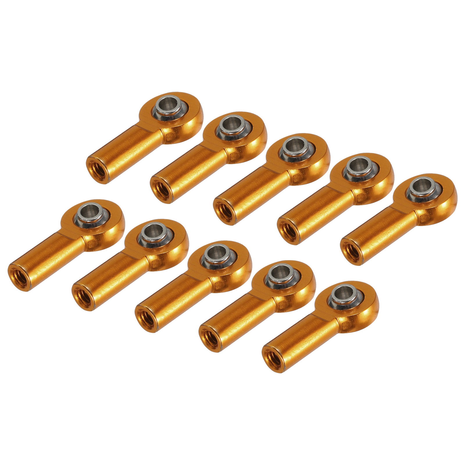 Unique Bargains M2xL15mm Lever Steering Linkage Tie Rod Ball Head Link Joint End Metal Gold Tone ...