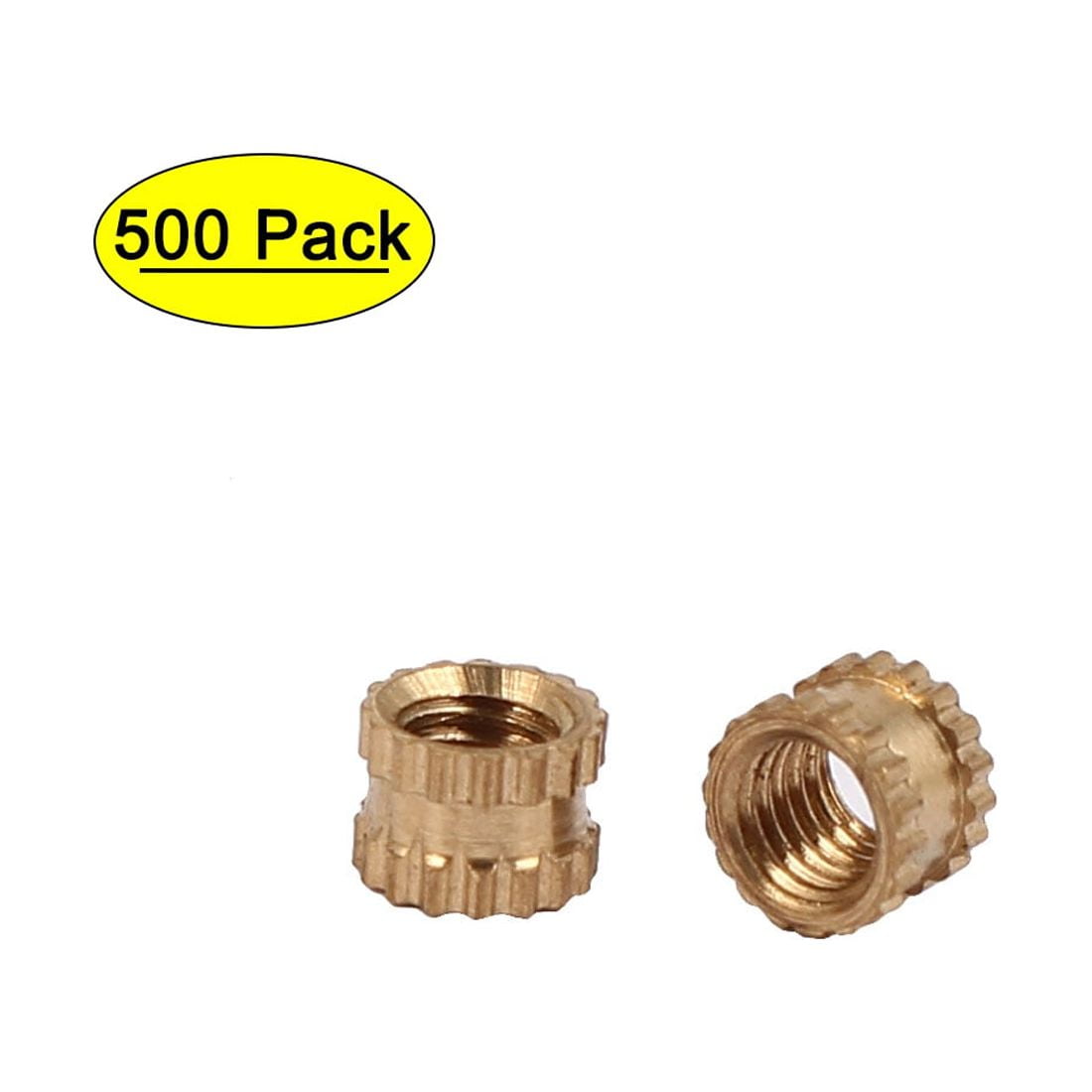 Unique Bargains M3 x 3mm x 4.3mm Brass Injection Molding Knurled ...