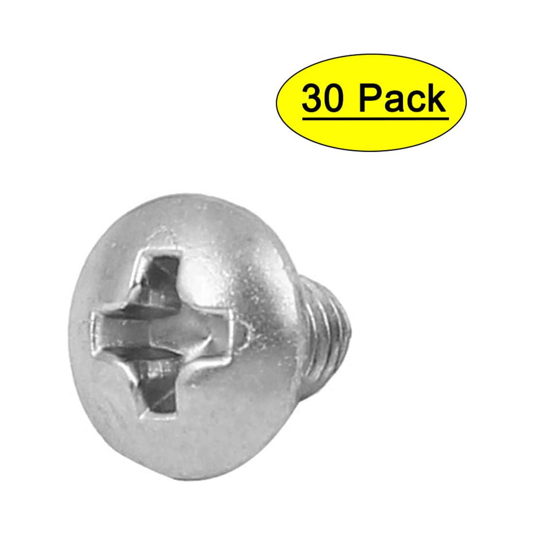 Unique Bargains M3 x 4mm 316 Stainless Steel Head Machine Screw Silver ...