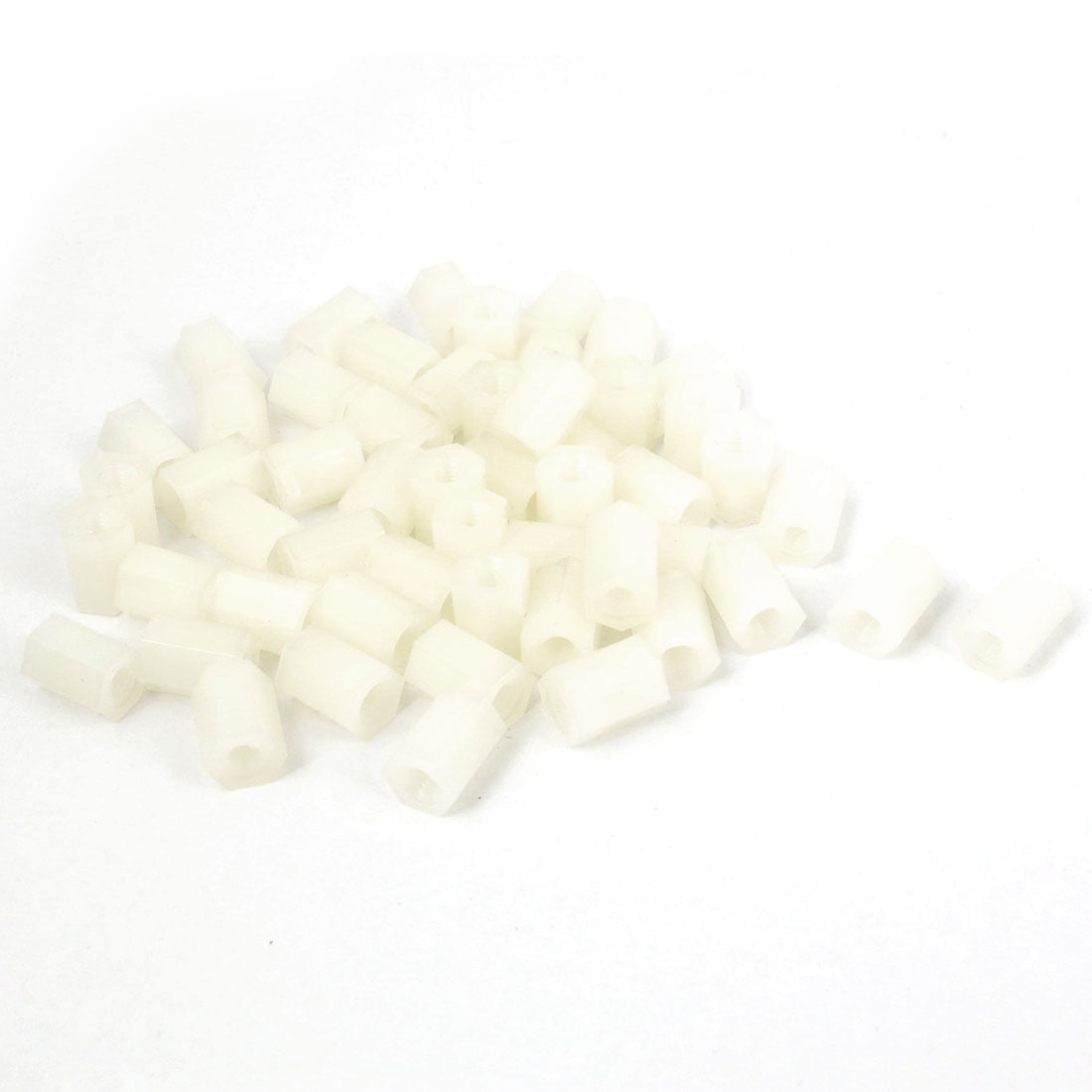 Unique Bargains M3x8mm Nylon Hex PCB Spacer Standoff Female Screw Nut ...