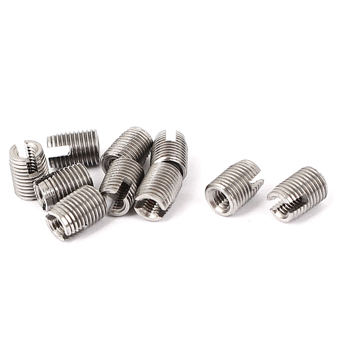 Unique Bargains M4 x M2.5 Stainless Steel Self Tapping Threaded Inserts (10-pack) - Walmart.com