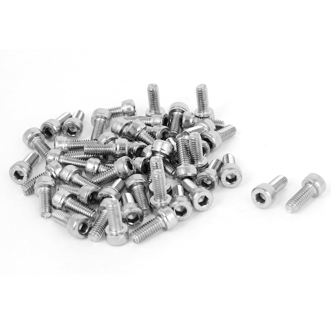 Unique Bargains M4x10mm 0.7mm Pitch Stainless Steel Bolts Socket Cap ...