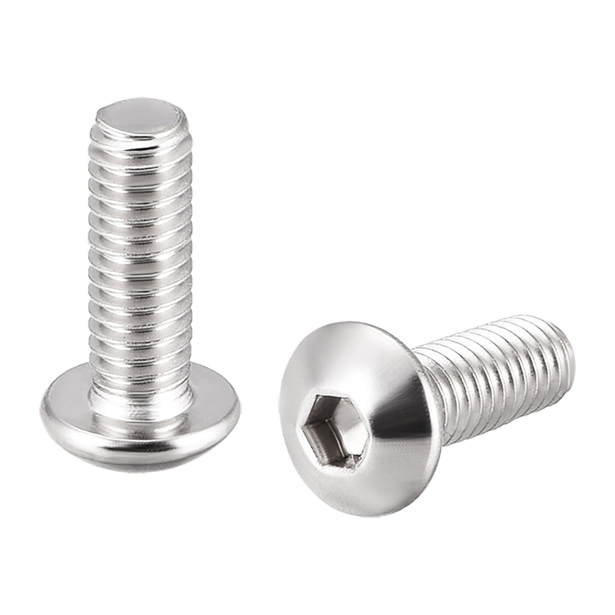 Unique Bargains M4x12mm Machine Screws Hex Socket Round Head Screw 304 ...