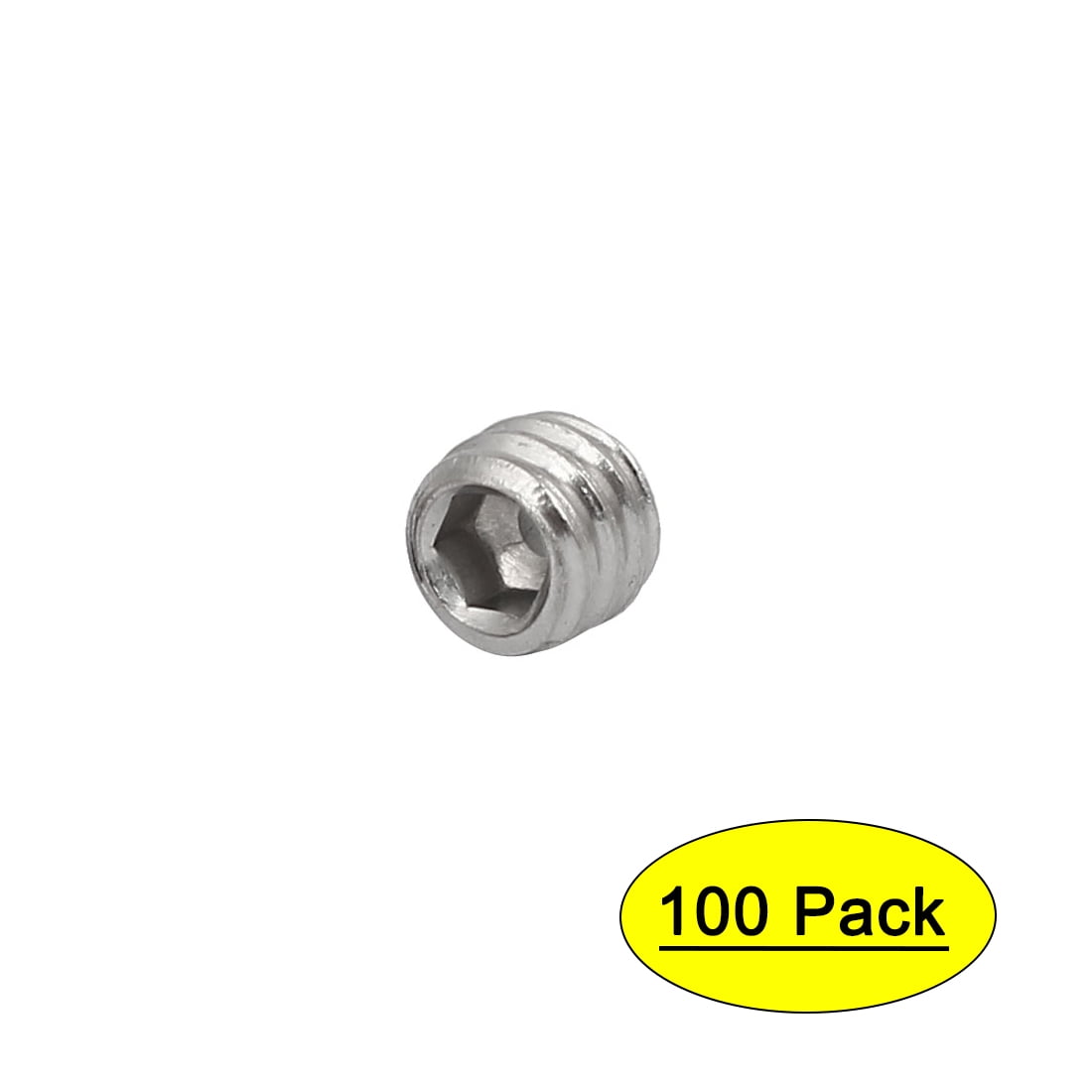 Unique Bargains M4x3mm 316 Stainless Steel Hex Socket Cup Point Grub ...
