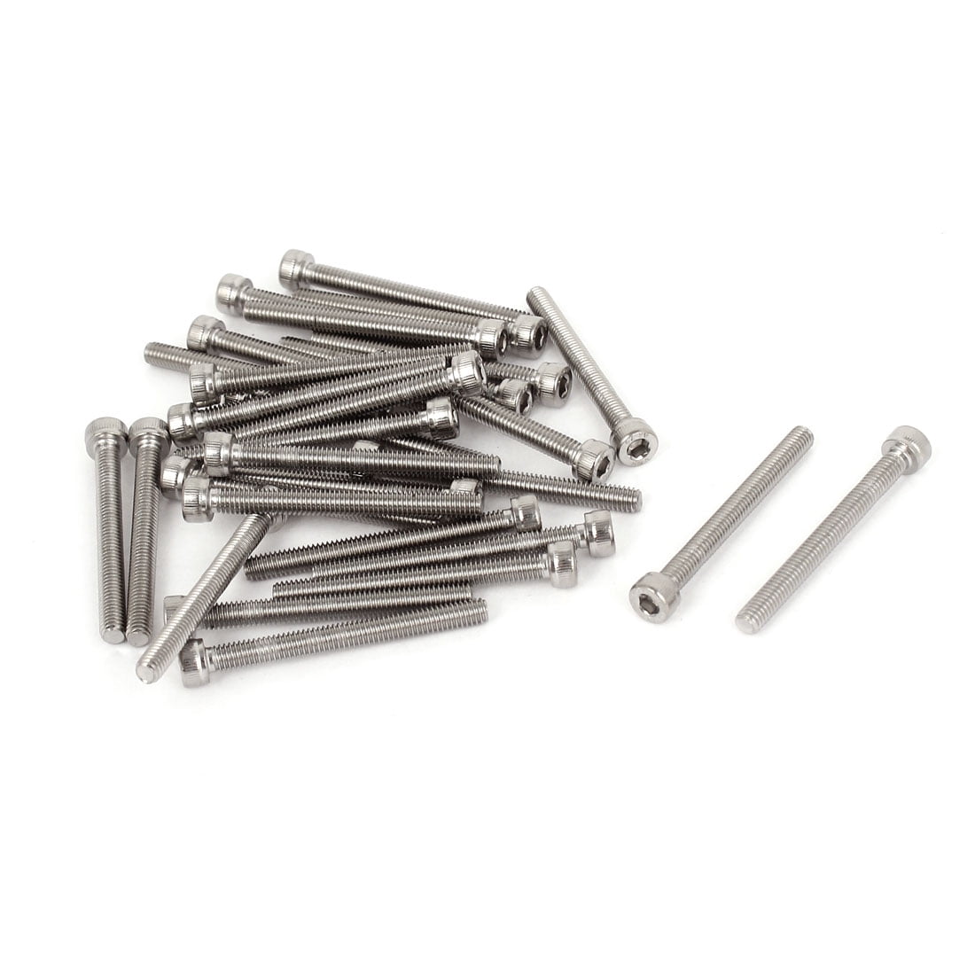 Unique Bargains M4x40mm 0.7mm Pitch Stainless Steel Bolts Socket Cap ...