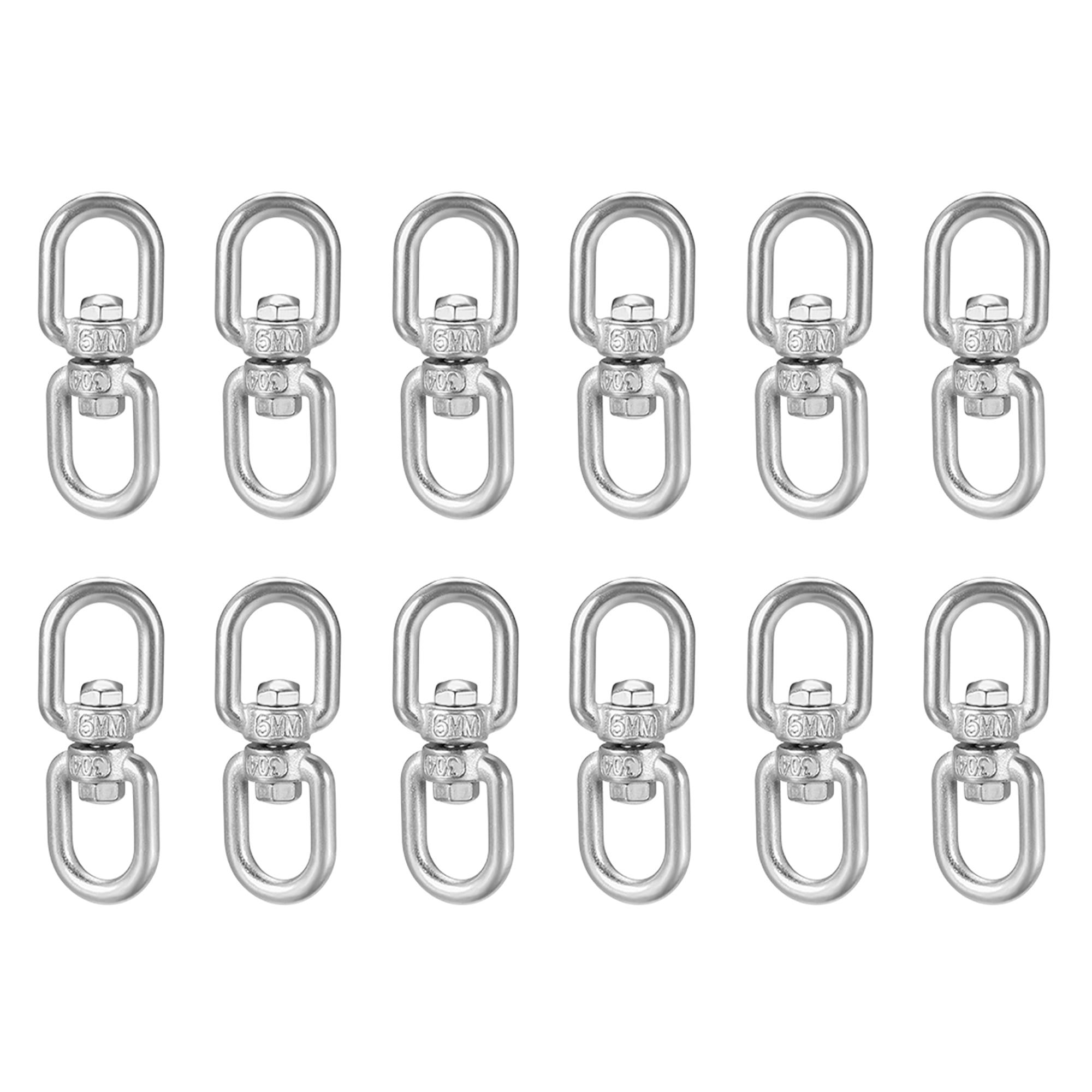 Unique Bargains M5 Swivel Eye Double Ended Round Ring Rotating Hoist ...