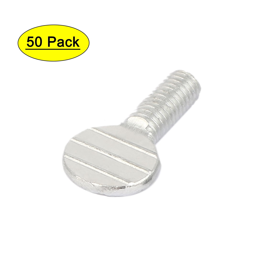 Unique Bargains M5 x 12mm Male Thread Carbon Steel Racket Thumb Screws ...
