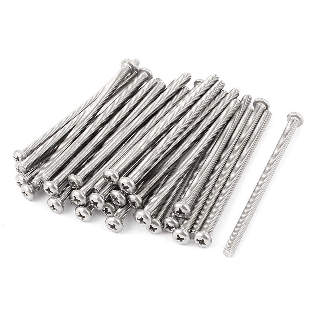 Unique Bargains M5 x 90mm 304 Stainless Steel Crosshead Pan Head Screws ...