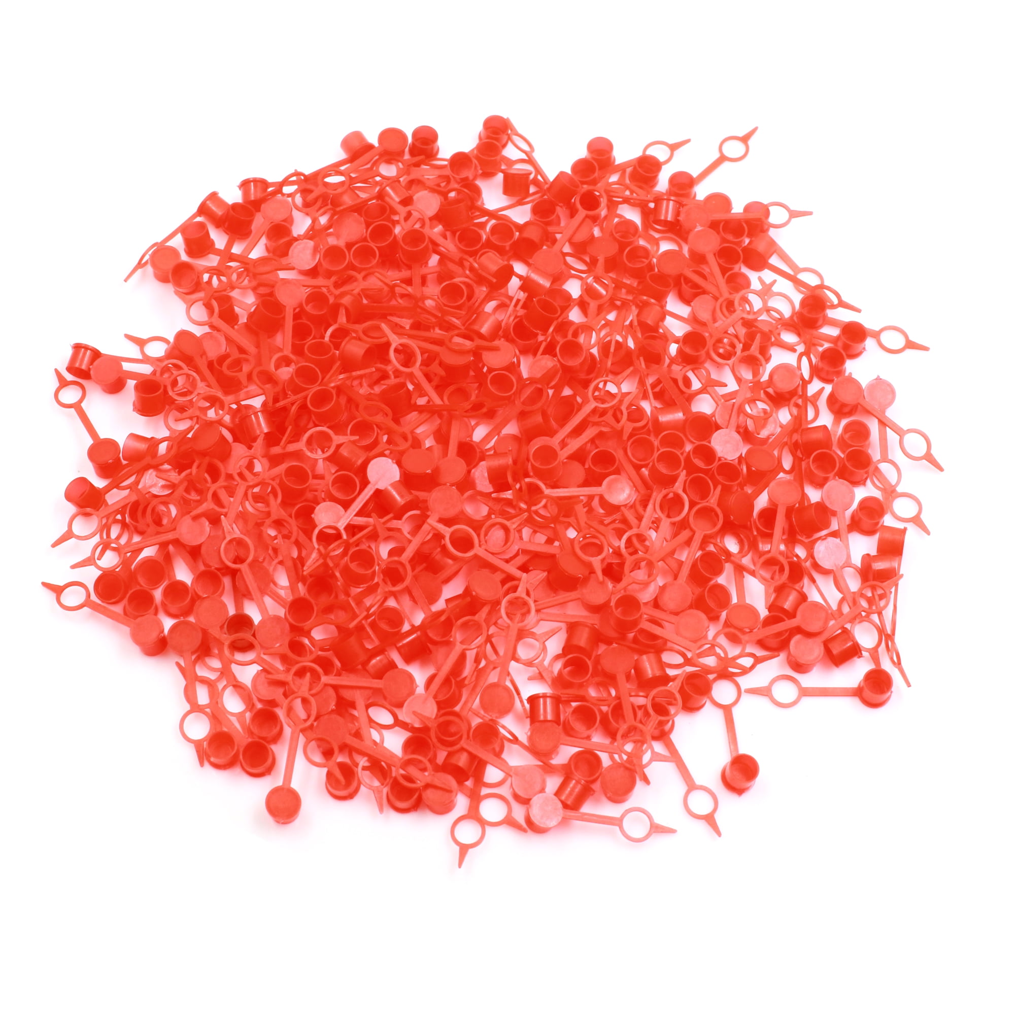 Unique Bargains M6 Red Plastic Nipple Grease Fitting Dust Cap Bleeder ...