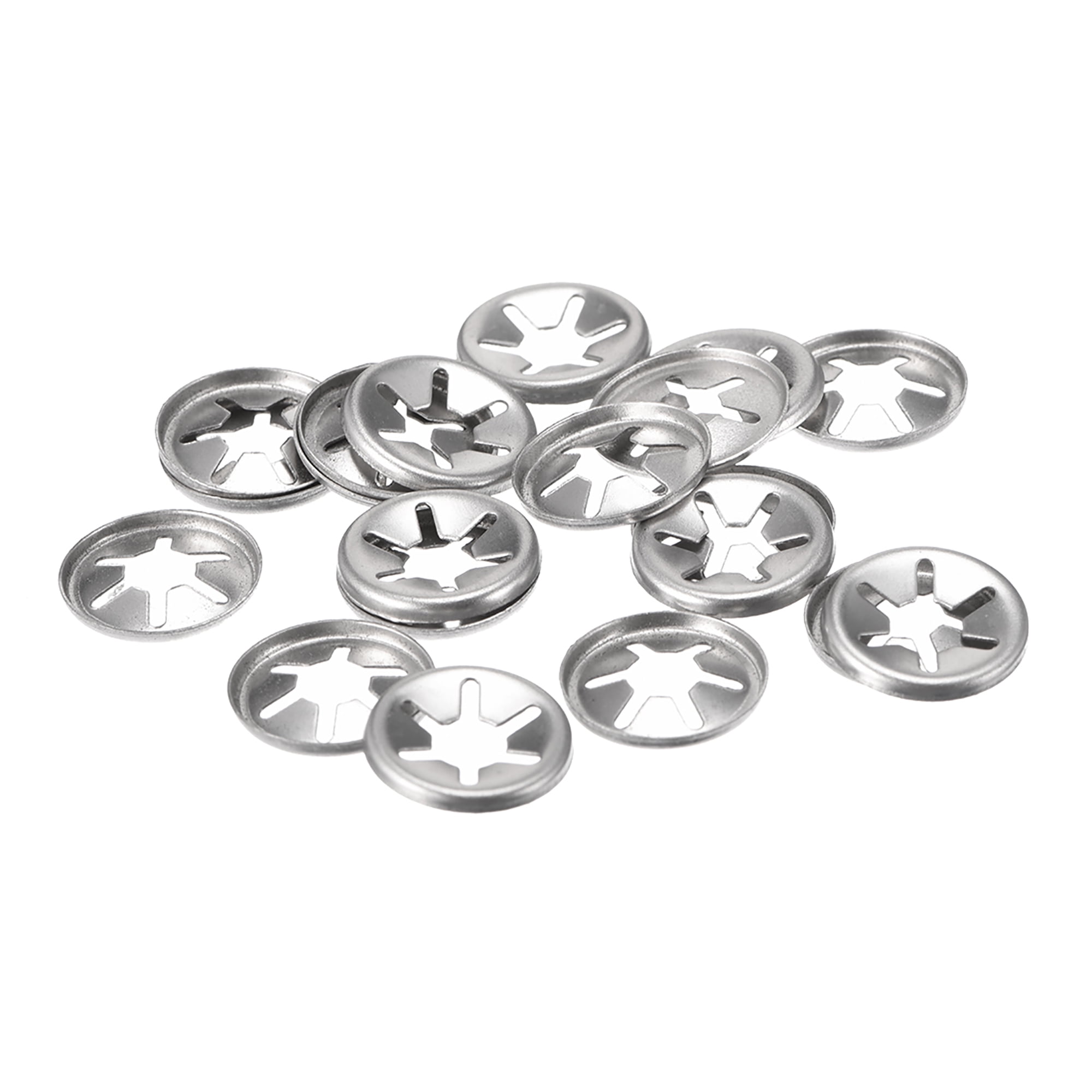 Unique Bargains M6 Washer 5.1mm I.D. 15mm O.D. Speed Clip Stainless ...