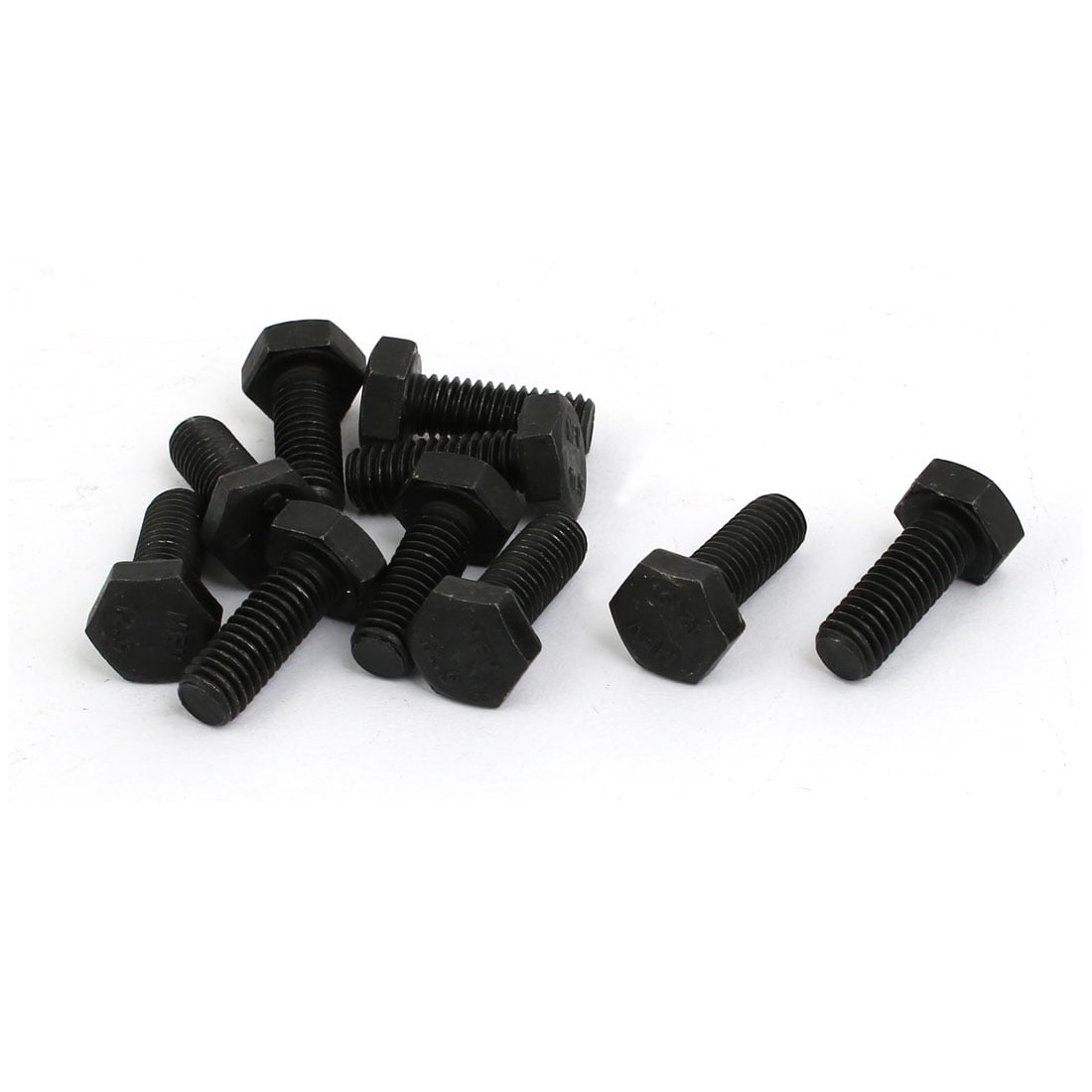 10pcs M6x16mm Thread 12.9 Grade External Hex Head Left Hand Screw Bolt ...