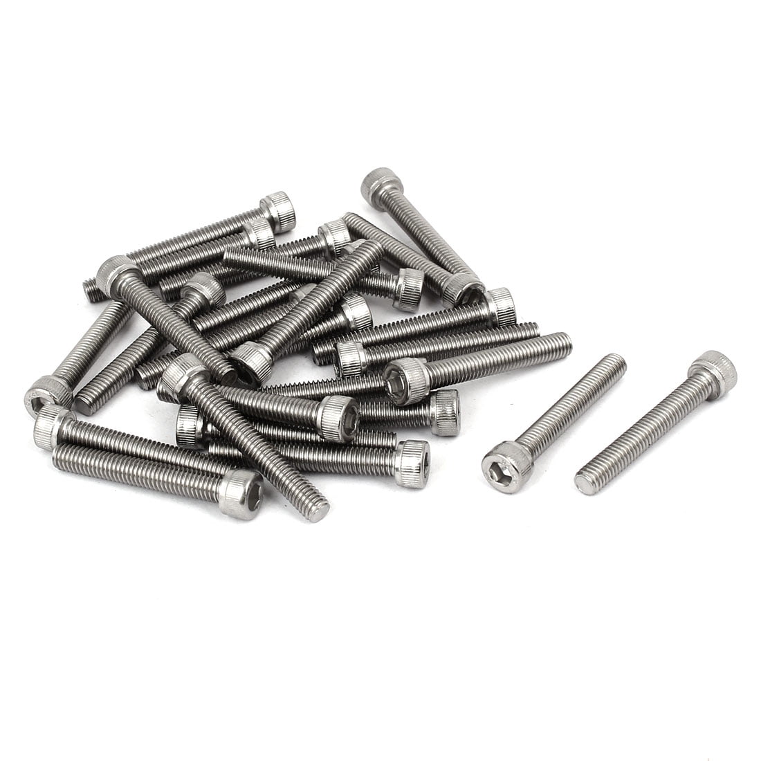 Unique Bargains M6 x 40mm Thread 304 Stainless Steel Hex Socket Head ...