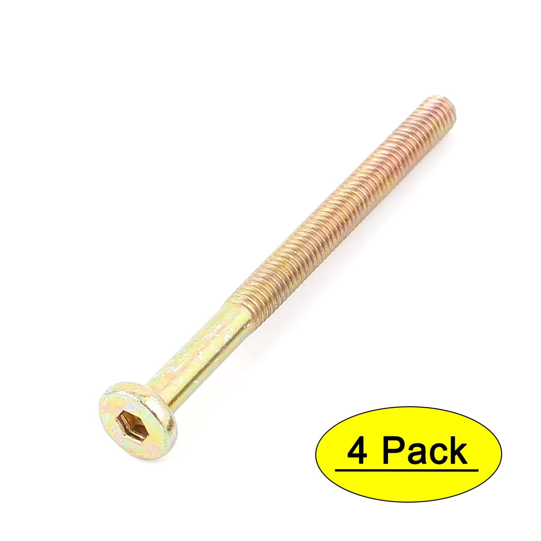 Unique Bargains M6 x 75mm Male Thread Hexagon Socket Head Cap Screws ...