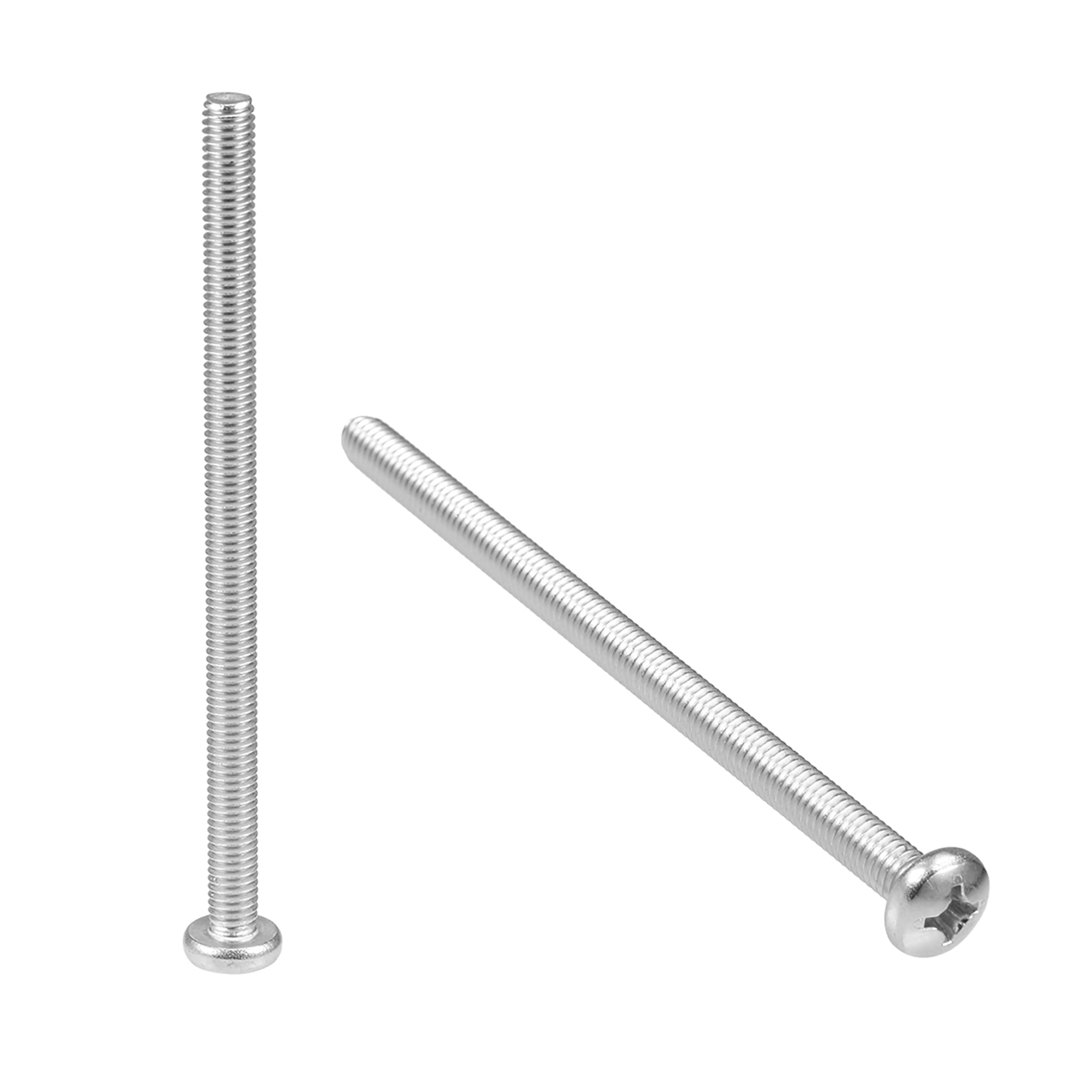 Unique Bargains M6x100mm Machine Screws Phillips Cross Pan Head Screw ...