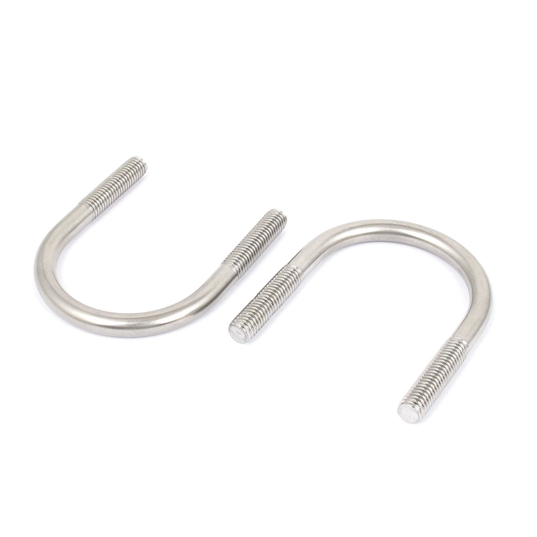 Unique Bargains M8 304 Stainless Steel Round Bend U-Bolt Fastener 2pcs ...