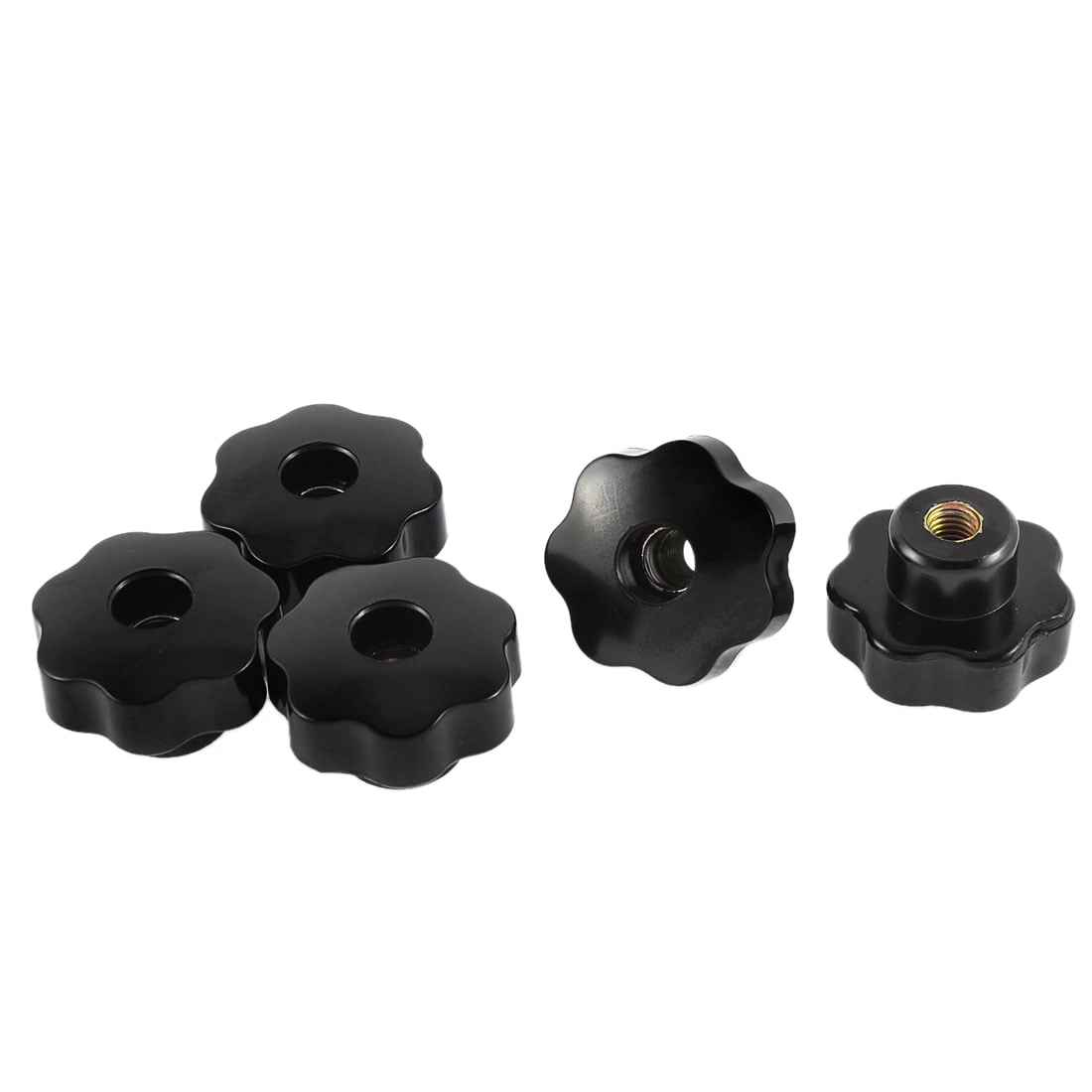Unique Bargains M8 Female Thread Plastic Head Screw On Clamping Nuts ...