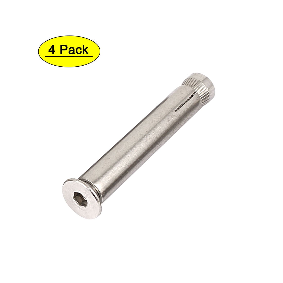 Unique Bargains M8 Thread 70mm Long Hex Socket Flat Head Expansion Bolt ...