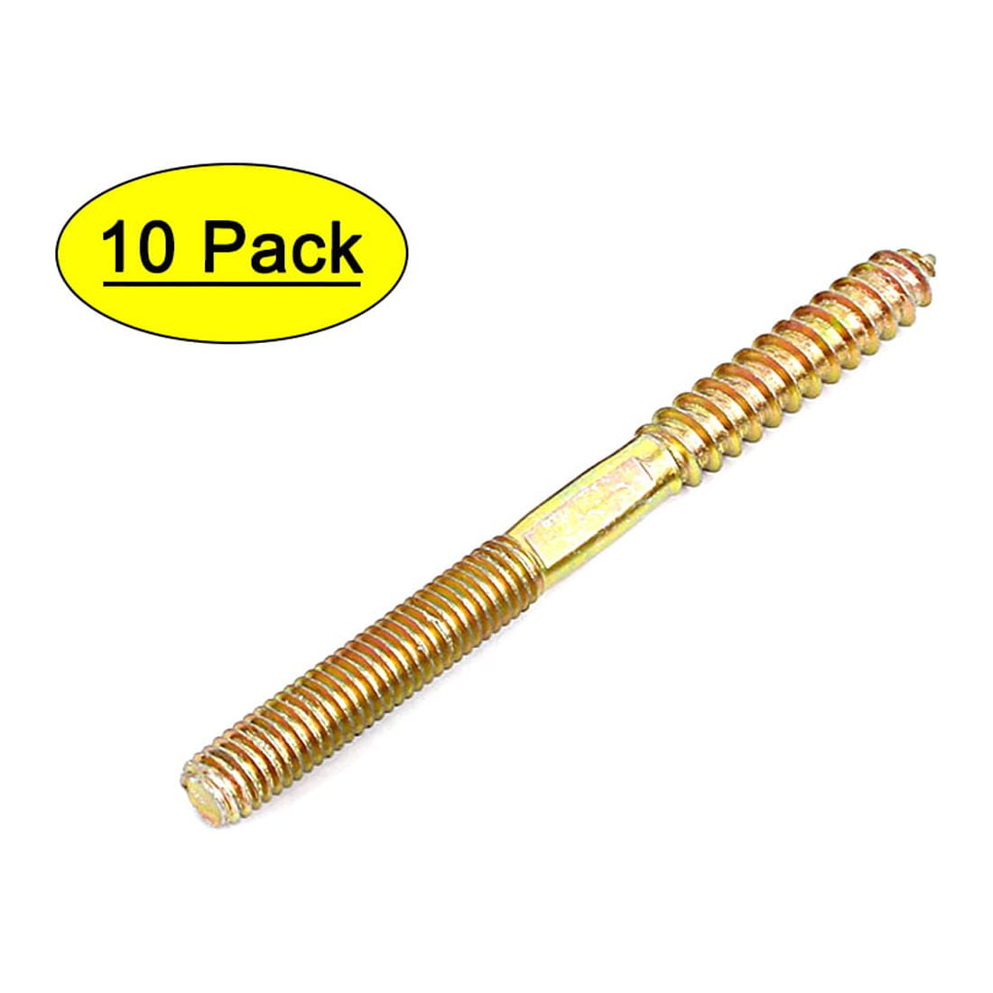 Unique Bargains M8 x 100mm Double End Threaded Machine Self Tapping ...