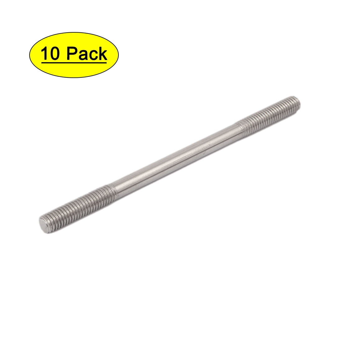 Unique Bargains M8 x 130mm Tight Adjustable Push Double End Thread Stud ...