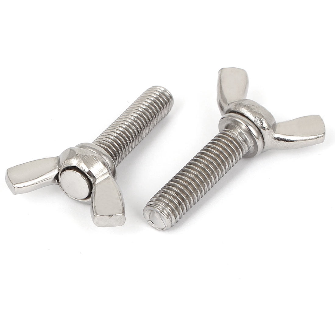 Unique Bargains M8 x 30mm Male Thread 304 Stainless Steel Butterfly ...