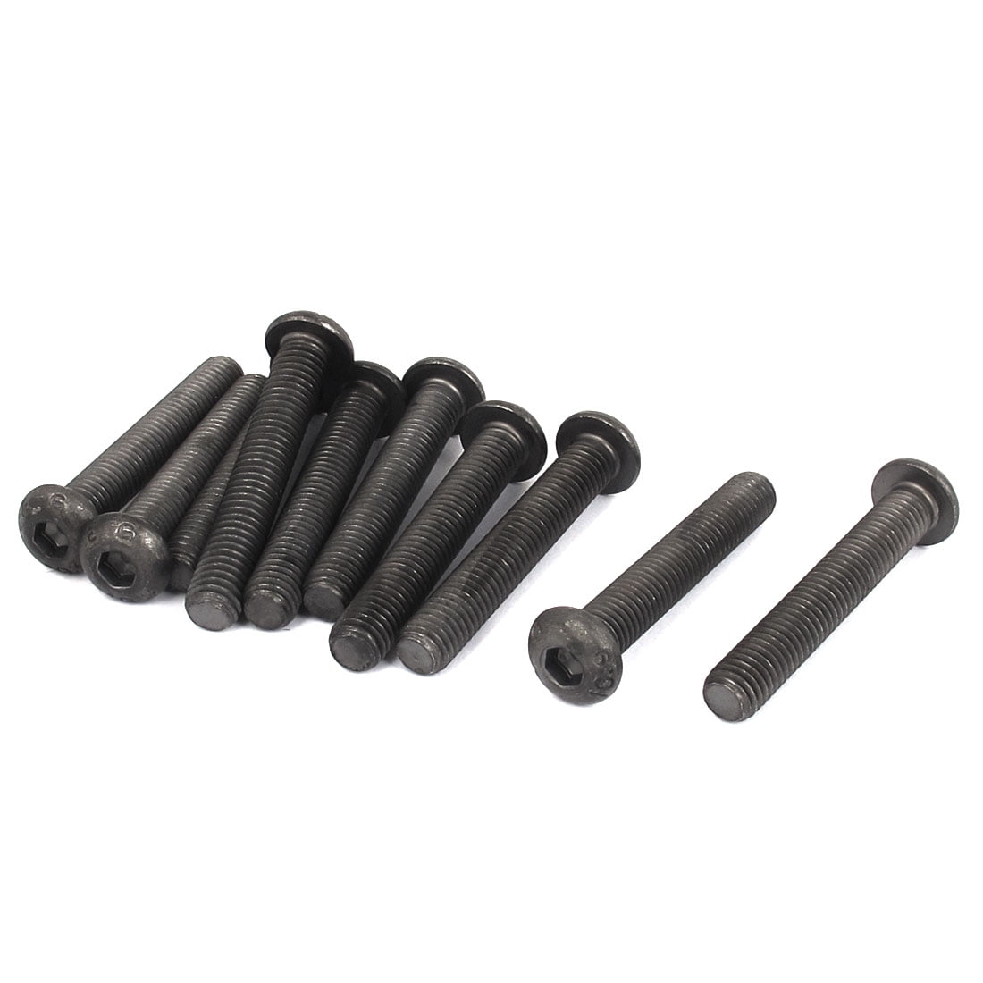 Unique Bargains M8 x 50mm 1.25mm Pitch Alloy Steel Hex Socket Button ...