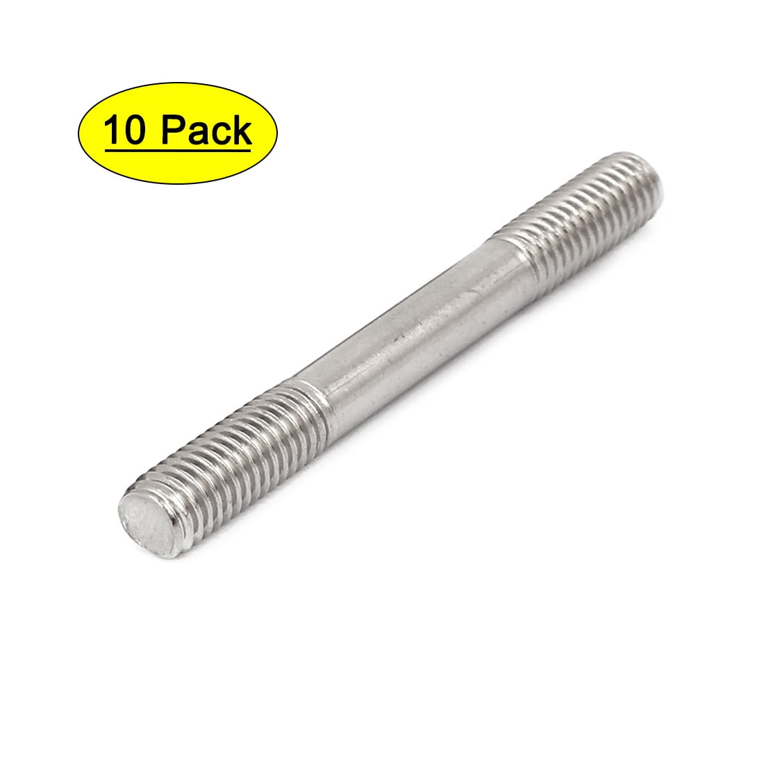 Unique Bargains M8 x 70mm Tight Adjustable Push Rod Double End Thread ...