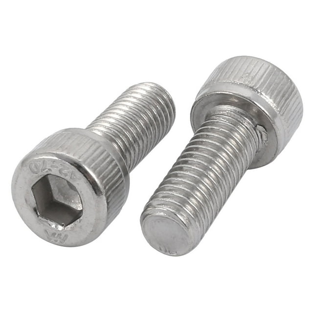 Unique Bargains M8x20mm 304 Stainless Steel Left Hand Thread Hex Socket ...
