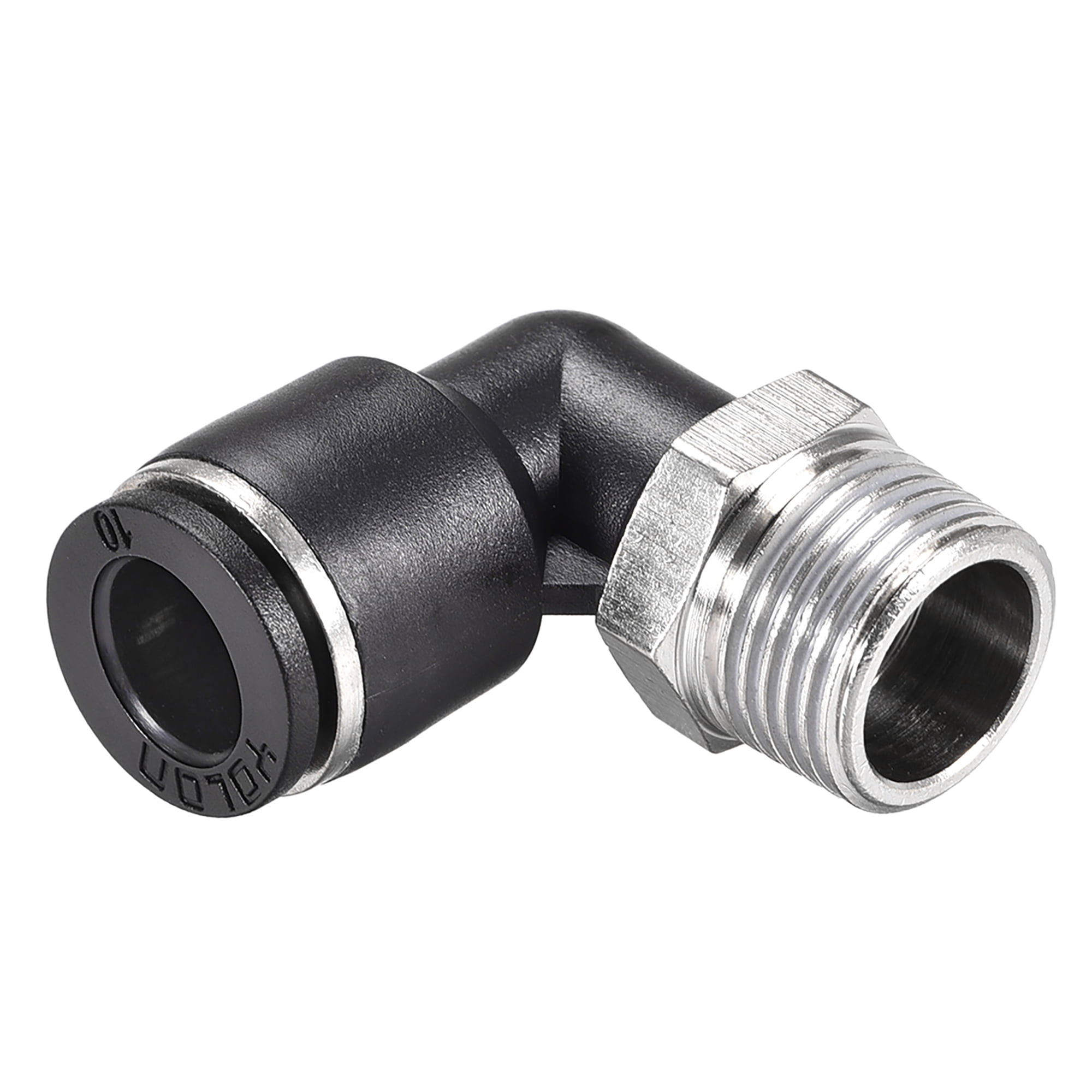 Unique Bargains MPL10-03 Connect Tube Fitting 90 Degree Swivel Elbow ...