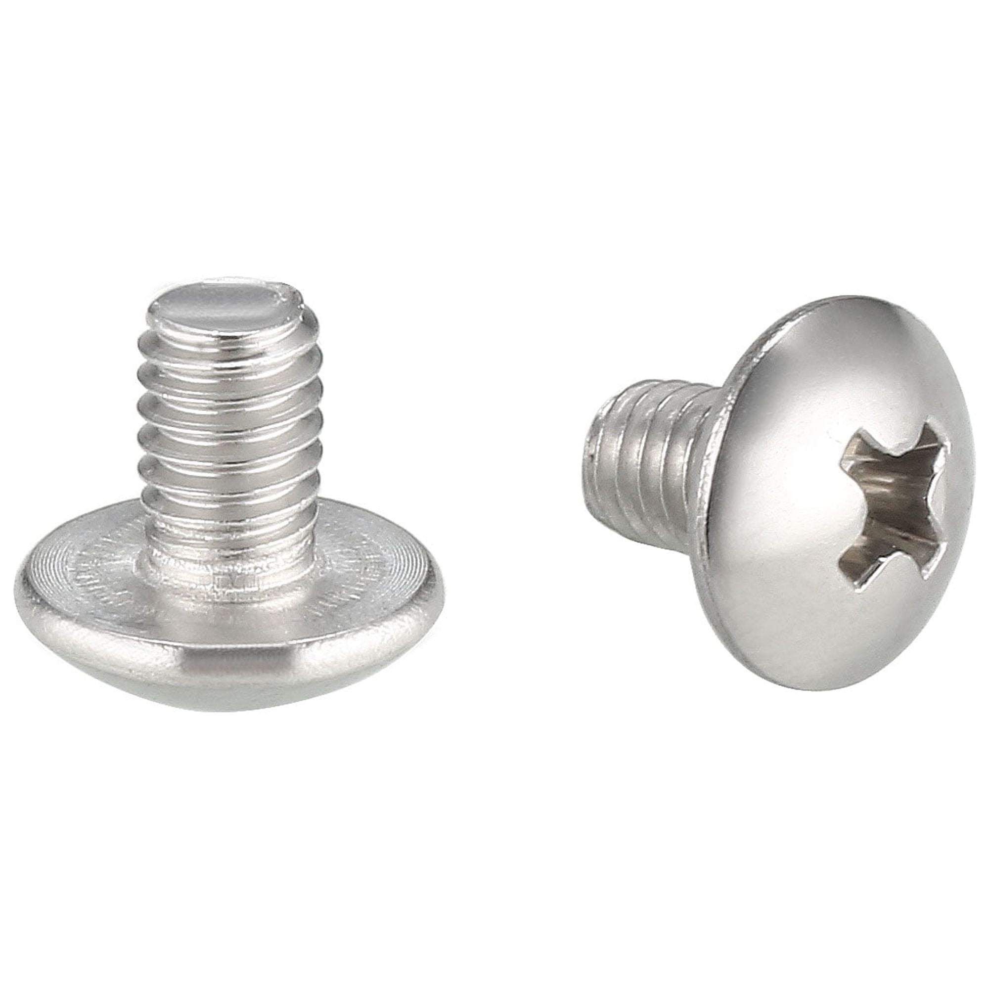 Unique Bargains Machine Screws, M4x6mm Phillips Screw, 304 Stainless ...