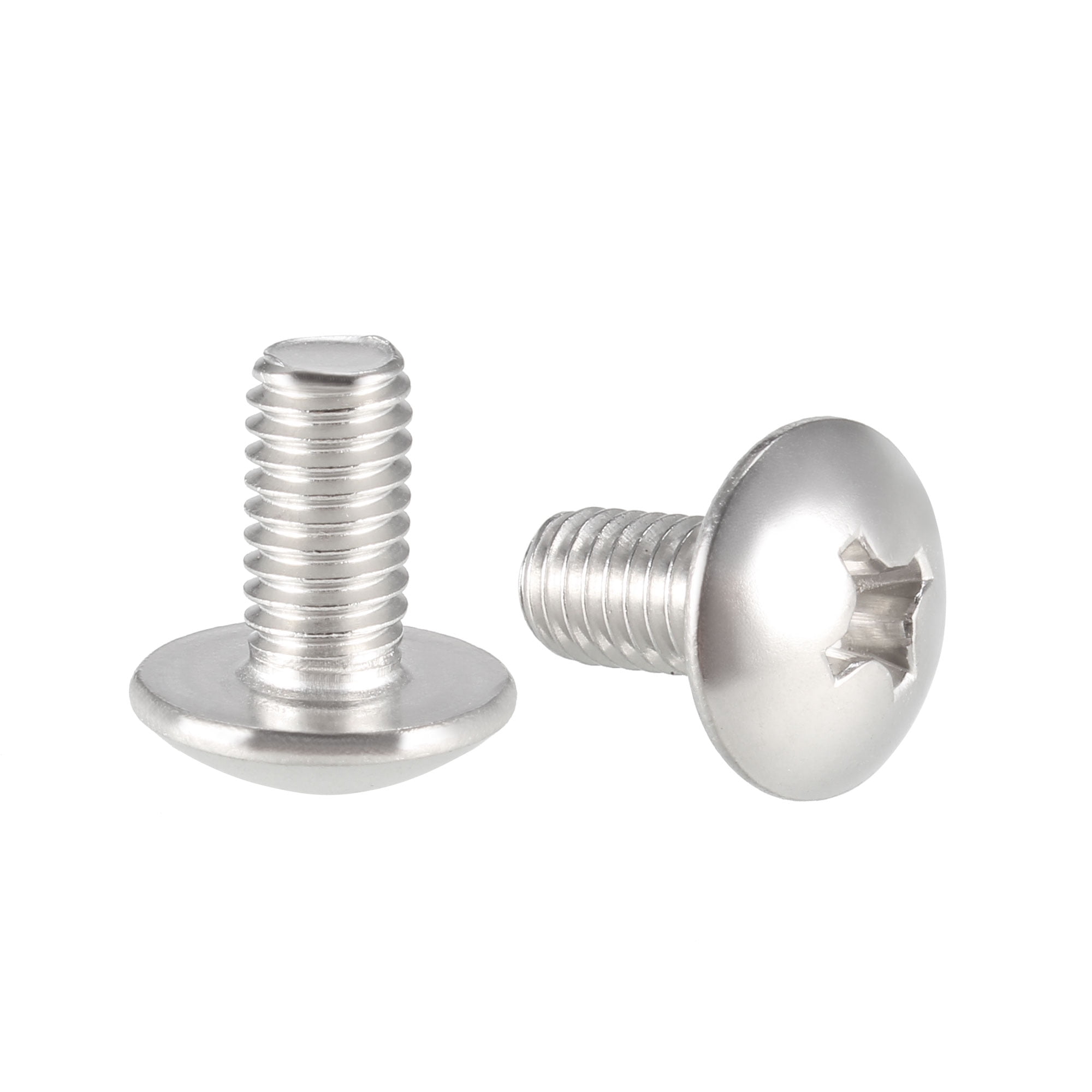 Unique Bargains Machine Screws, M6x12mm Phillips Screw, 304 Stainless ...