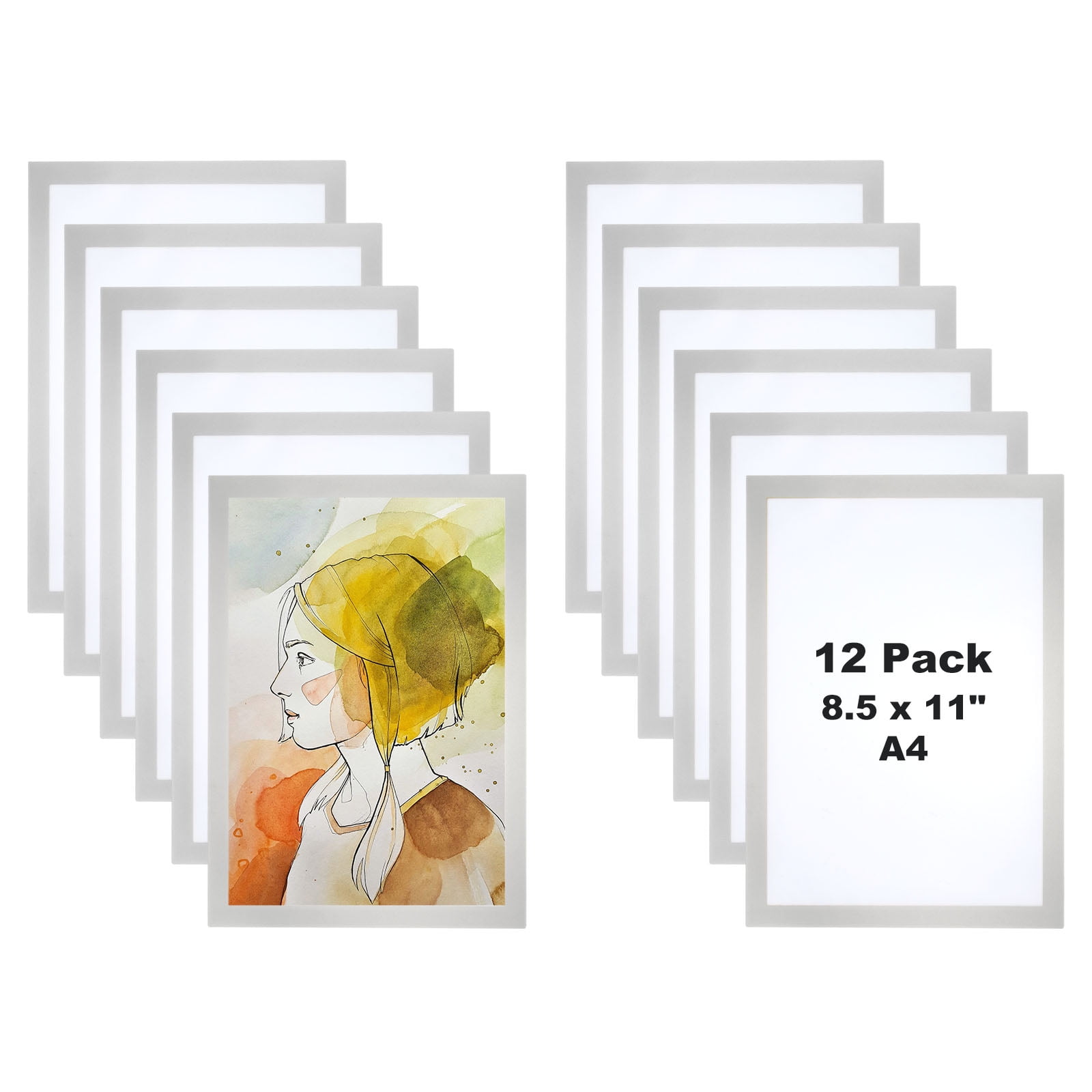 Unique Bargains Magnetic Sign Holder Magnetic Picture Frame Adhesive ...