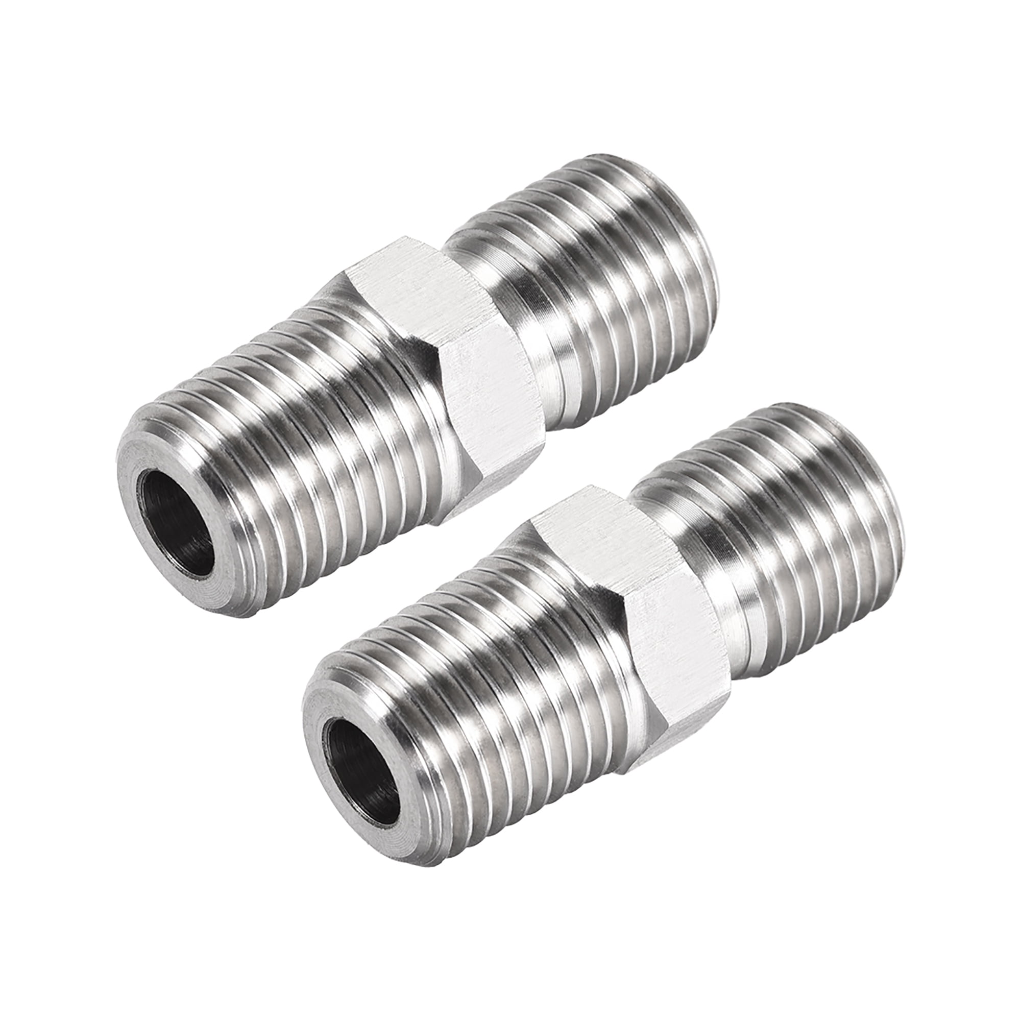 Unique Bargains Male Threaded Joint G1/4 Male x G1/4 Male 304 Stainless ...