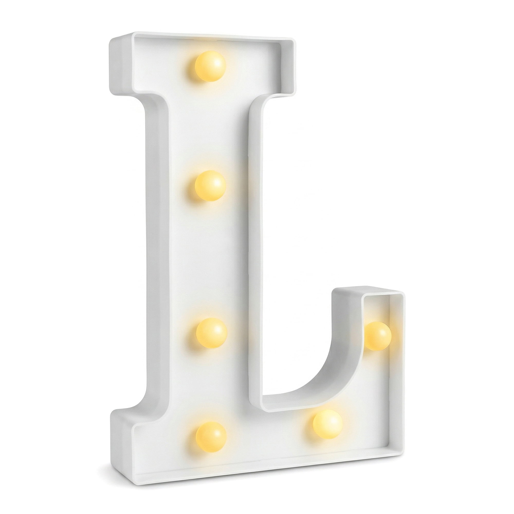Unique Bargains Marquee Letters With LED Light Up Signs Letter L 6.5"L ...