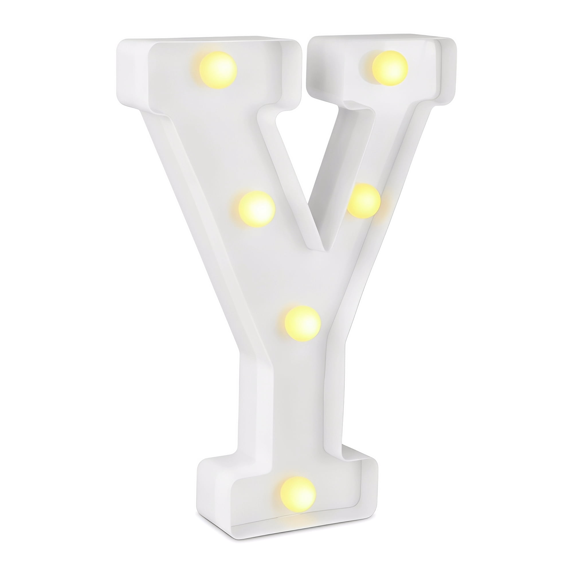 Unique Bargains Marquee Letters With LED Light Up Signs Letter Y 5.5"L ...