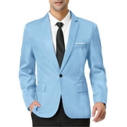 Unique Bargains Men's Business Slim Fit Sports Coats One Button Formal ...