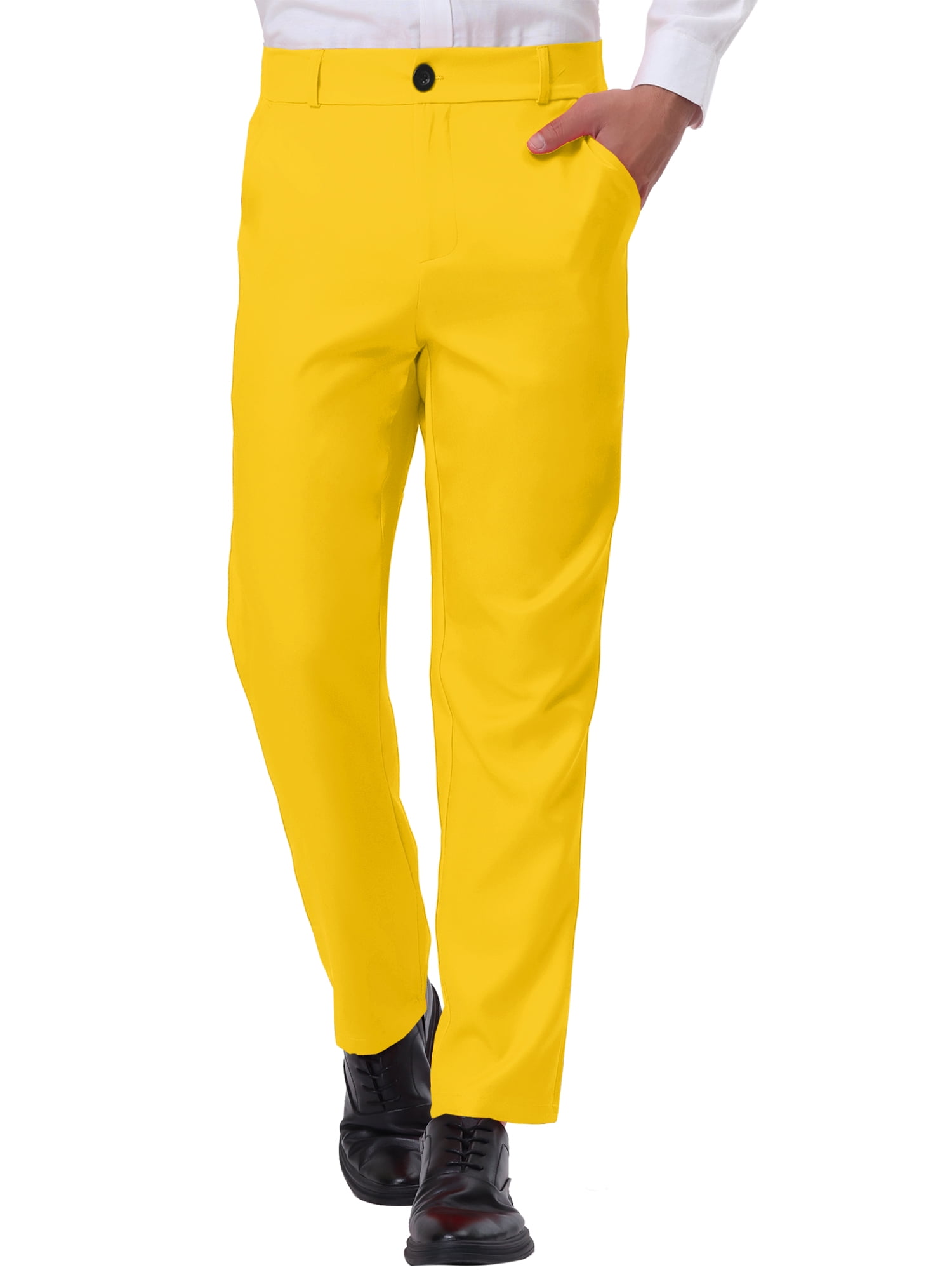 Unique Bargains men's Business Pants - Classic Fit Trousers - Walmart.com