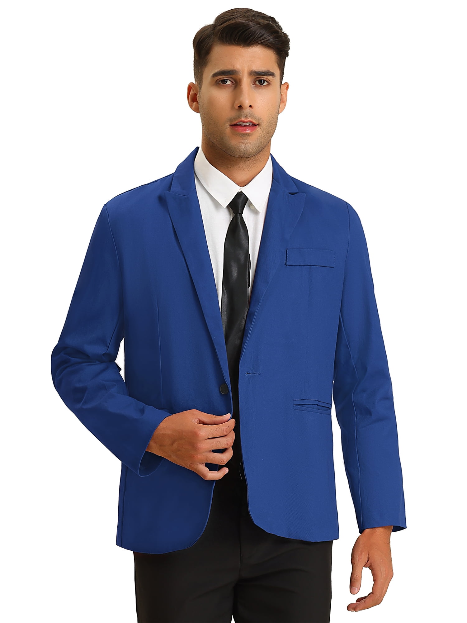 Unique Bargains Men's Casual One Button Slim Fit Lightweight Suit ...