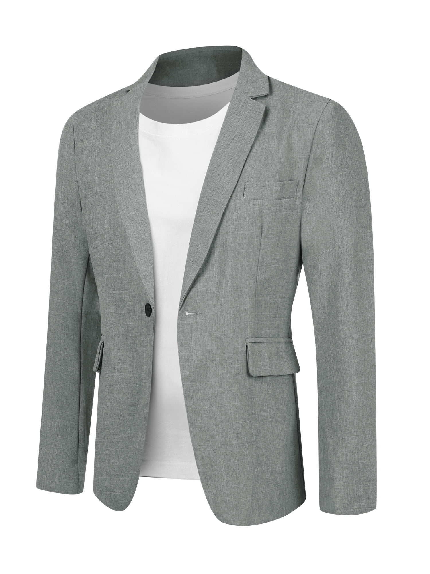 Unique Bargains Men's Formal Blazers Slim Fit Solid Color Prom Business ...