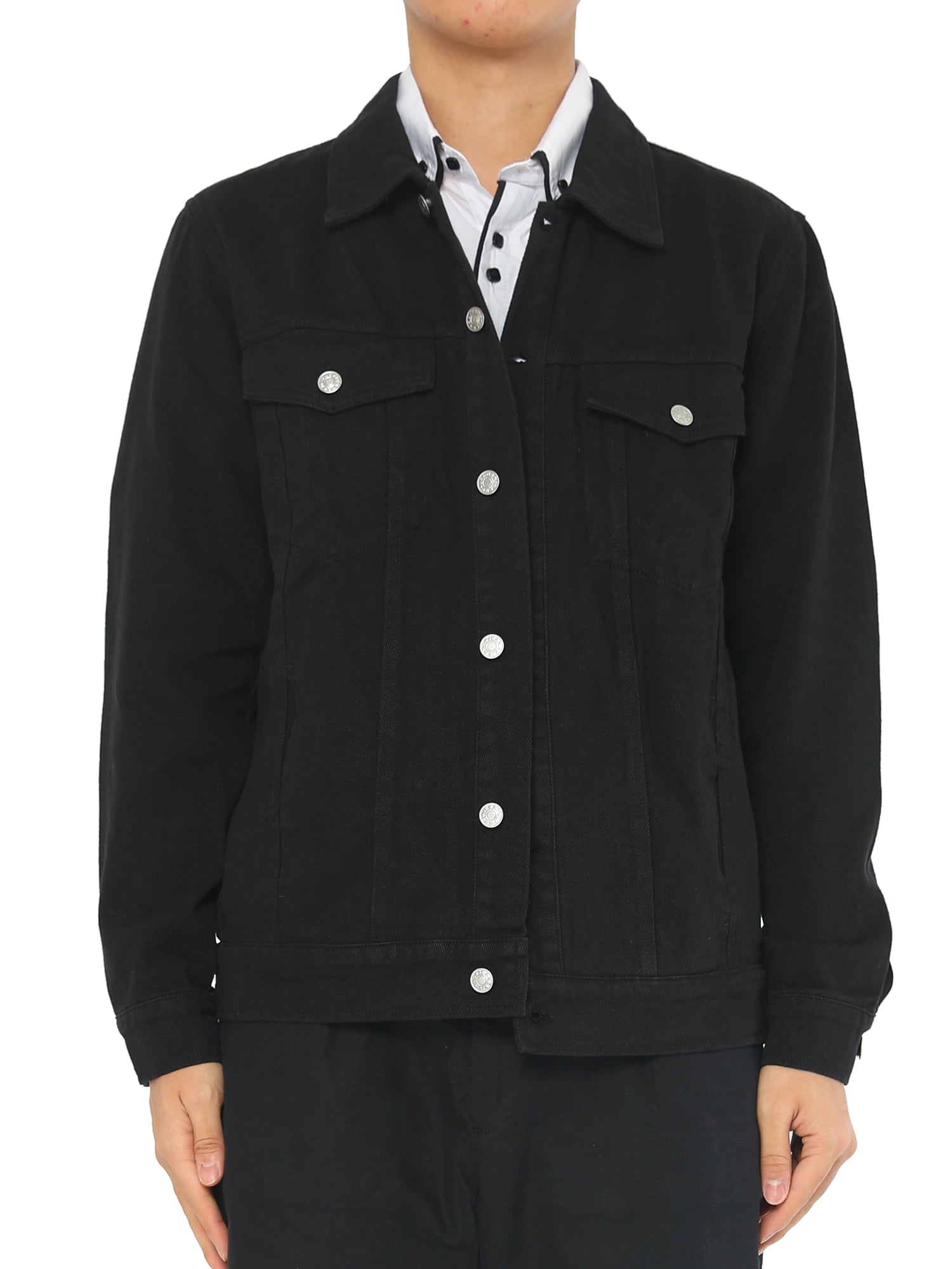 Unique Bargains Men's Trucker Denim Button Down Jacket with Pockets ... Unique Bargains Men's Trucker Denim Button Down Jacket with Pockets ...