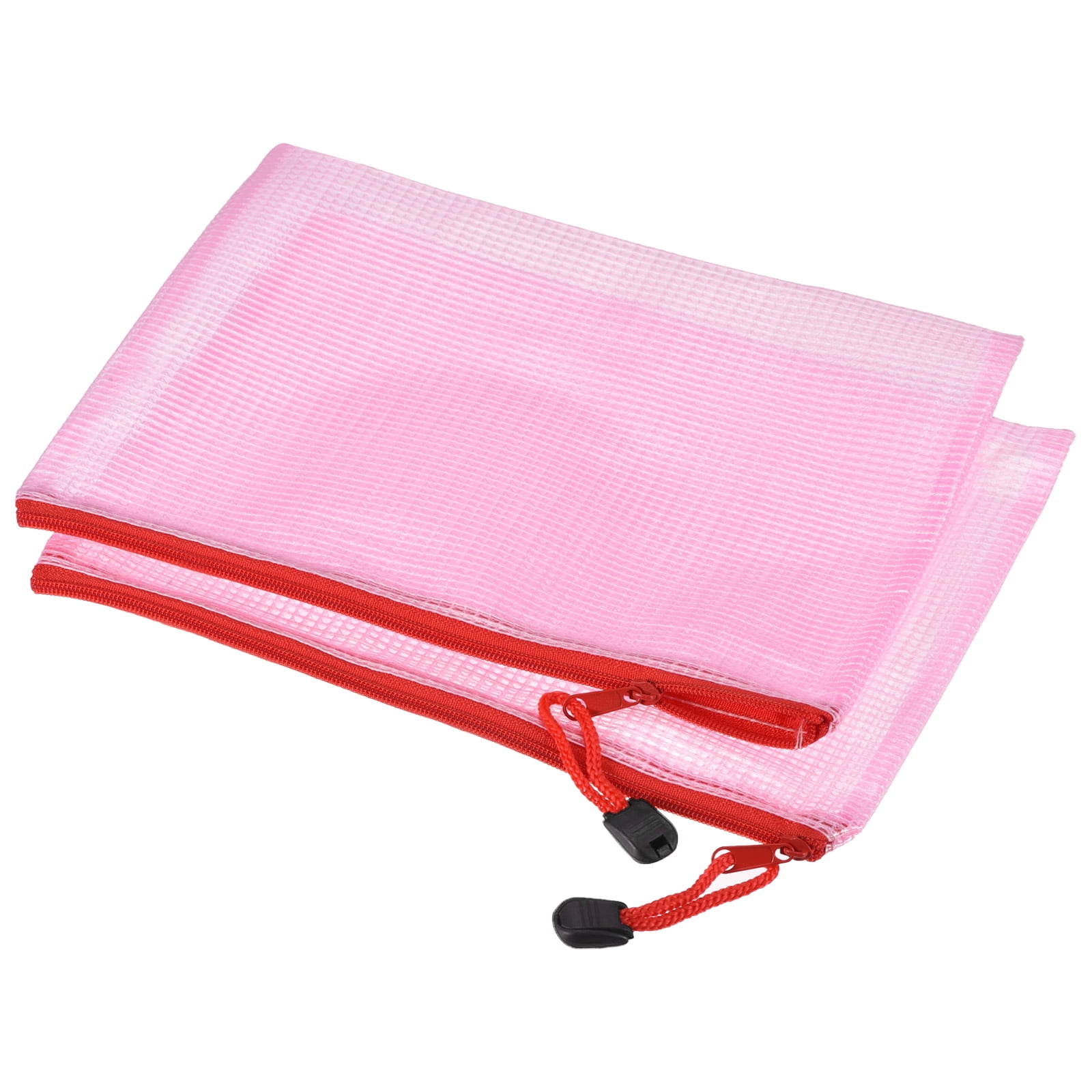 Unique Bargains Mesh Zipper Bag File Document Pockets Bill Pouch ...