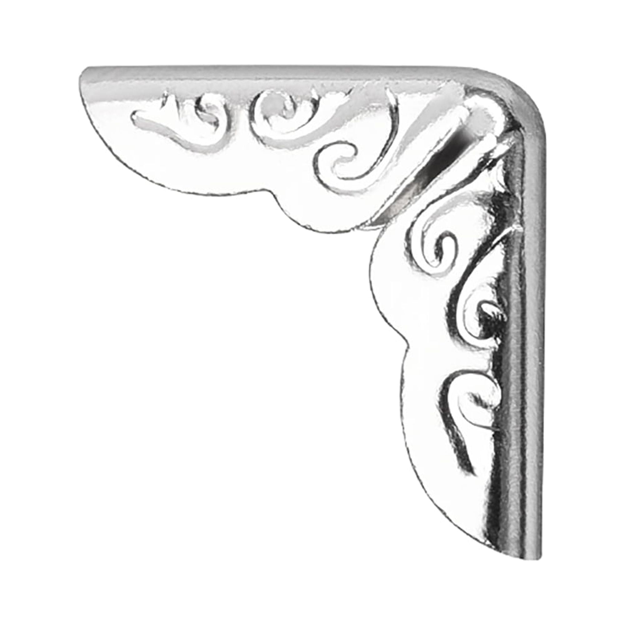 Unique Bargains Metal Book Corner Protectors Edge Cover Guard 15x15x3mm ...