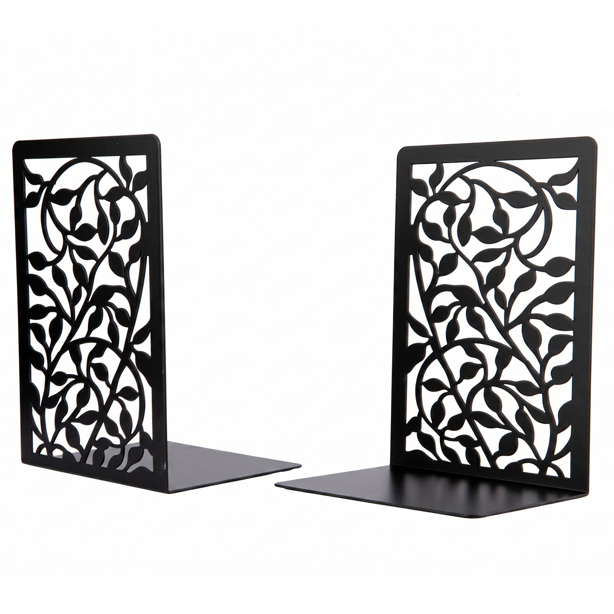 Unique Bargains Metal Tree Design Book Ends for Shelves Black Tree ...